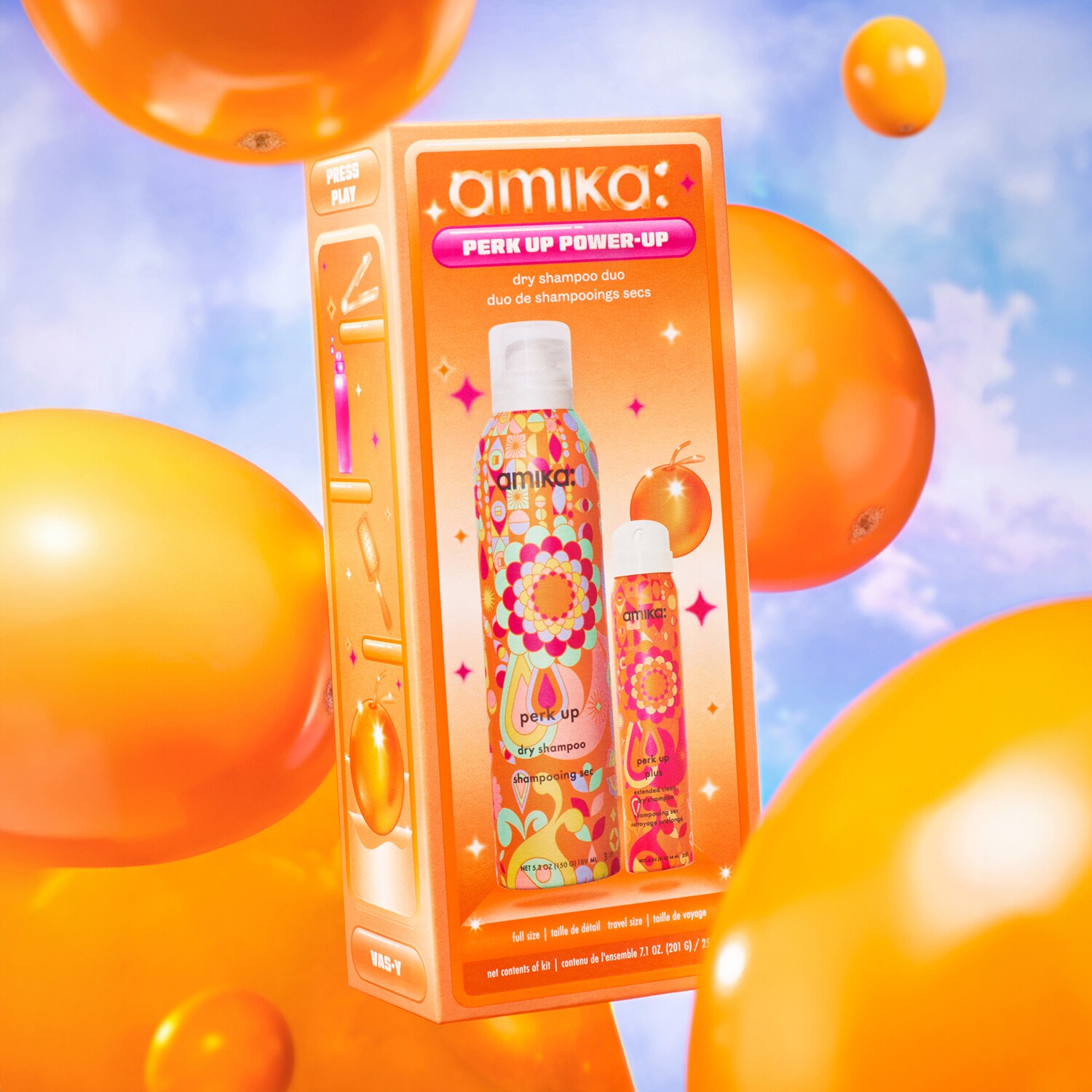 Amika - Perk Power Up – Duo Med Torrschampo