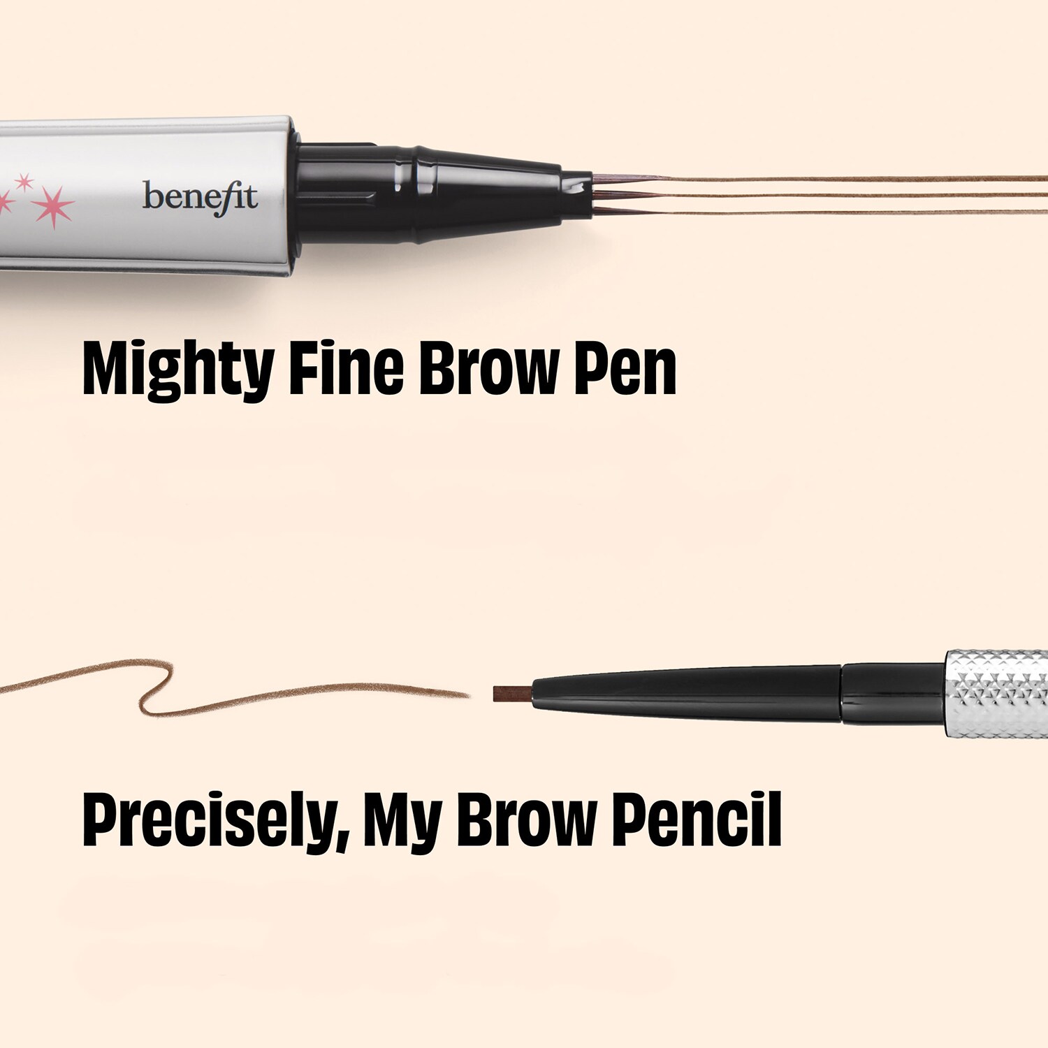 Mighty Fine Brow Pen - superfine triple tip brow pen Benefit Cosmetics ...