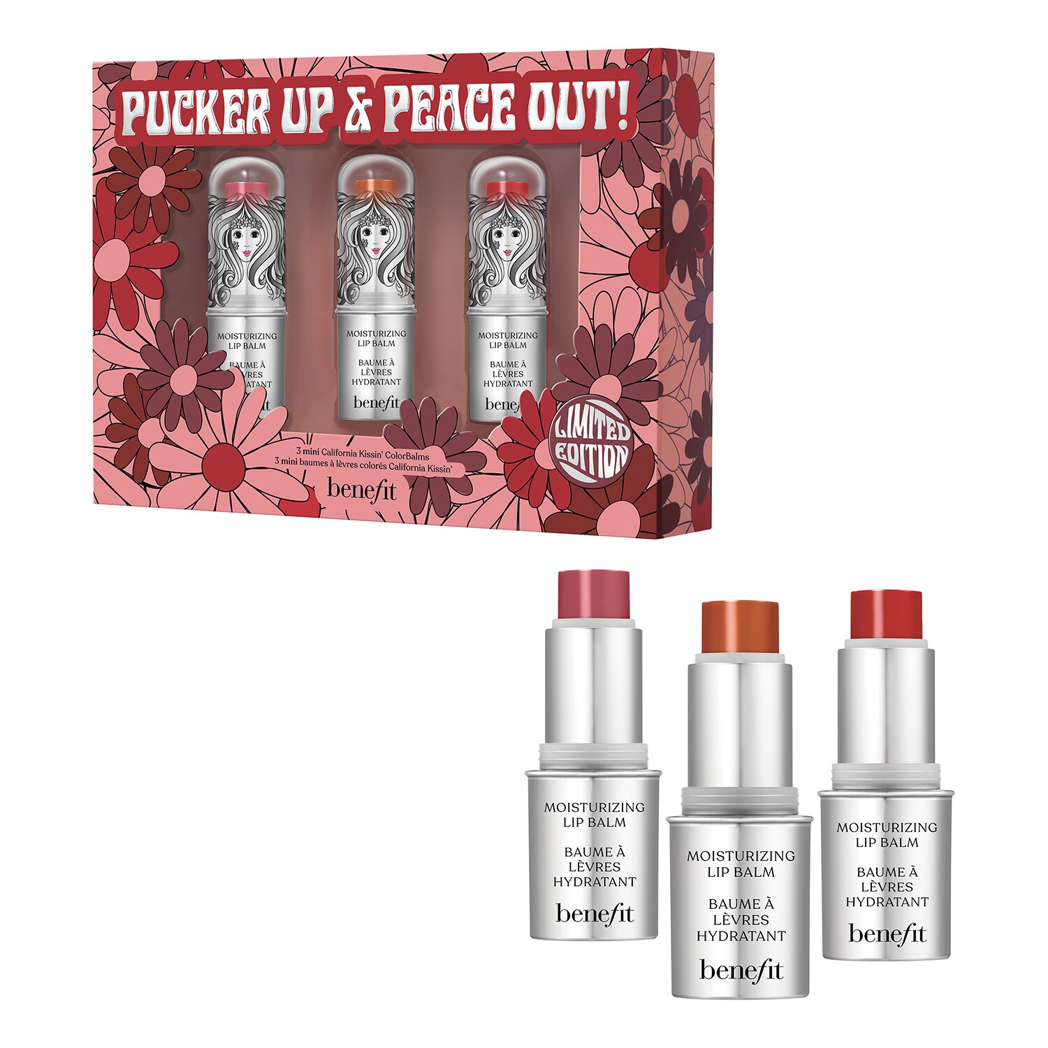 Benefit Cosmetics - Gåvoset Med Läppstift - Pucker Up & Peace Out