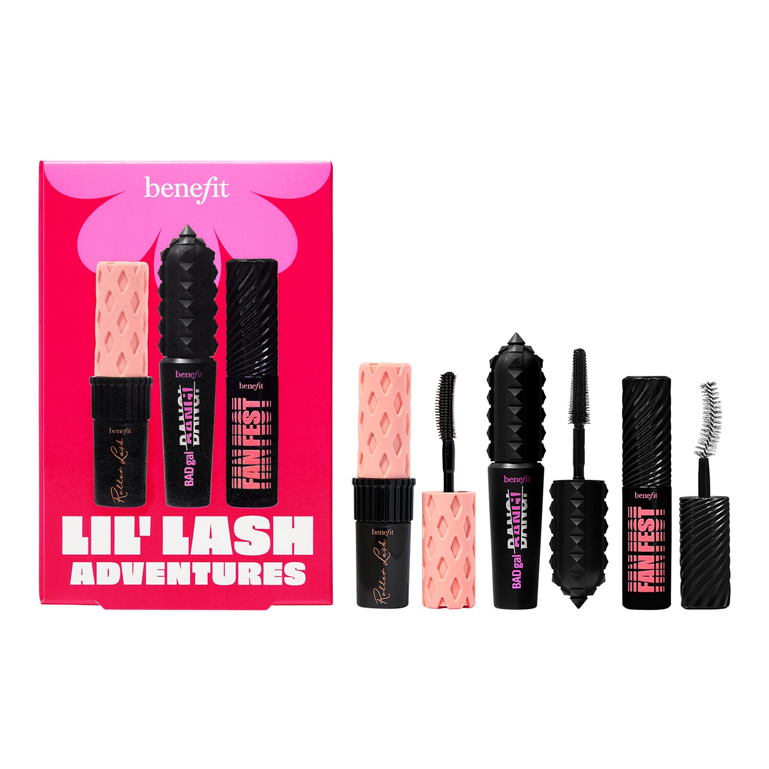 Benefit Cosmetics - Benefit Mascara Set - Mini Badgal Bang!, Roller ...