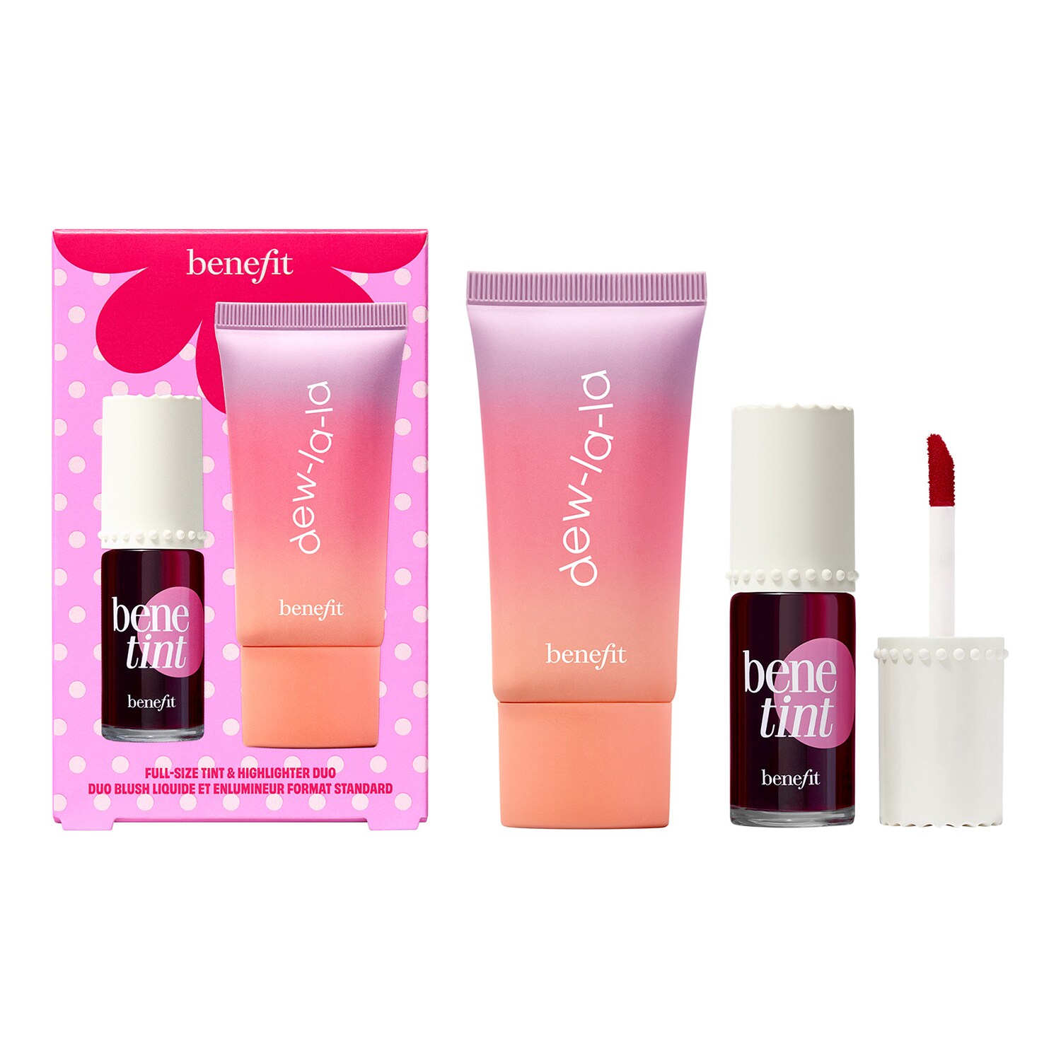 Dew the Benetint - Coffret Highlighter & Blush liquide joues et lèvres de BENEFIT COSMETICS ≡ ...