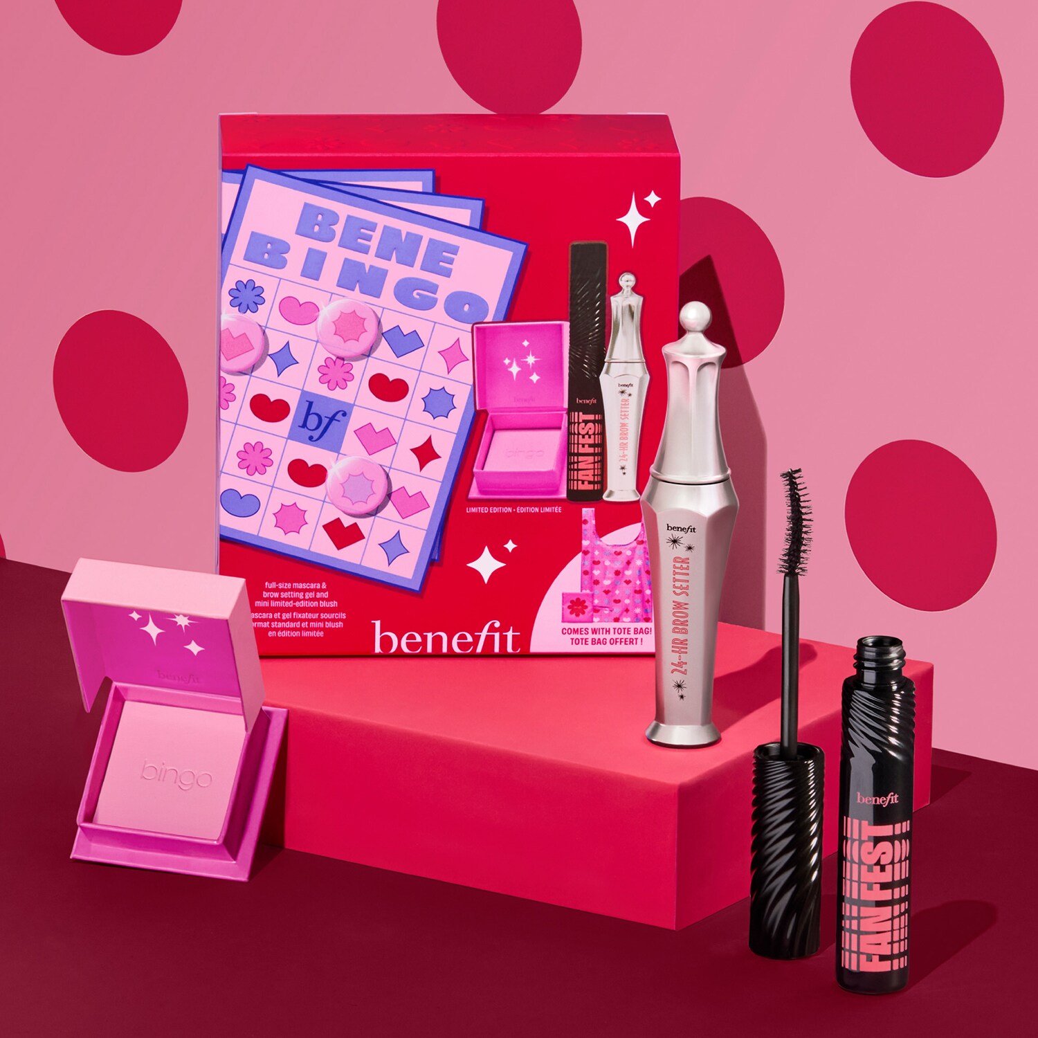 Benefit Cosmetics - Benebingo – Makeup Set Med Mascara, Brow Gel ...