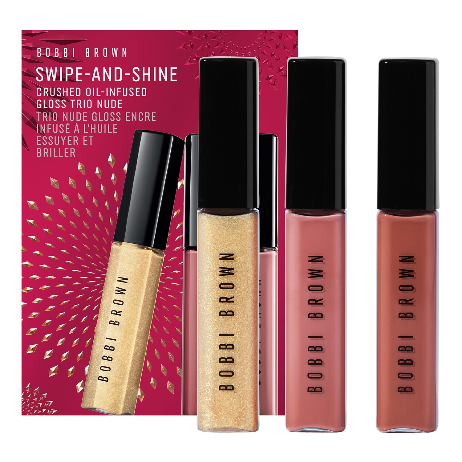 Swipe and Shine Crushed Oil Infused Gloss Trio - Trio de mini-gloss de ...