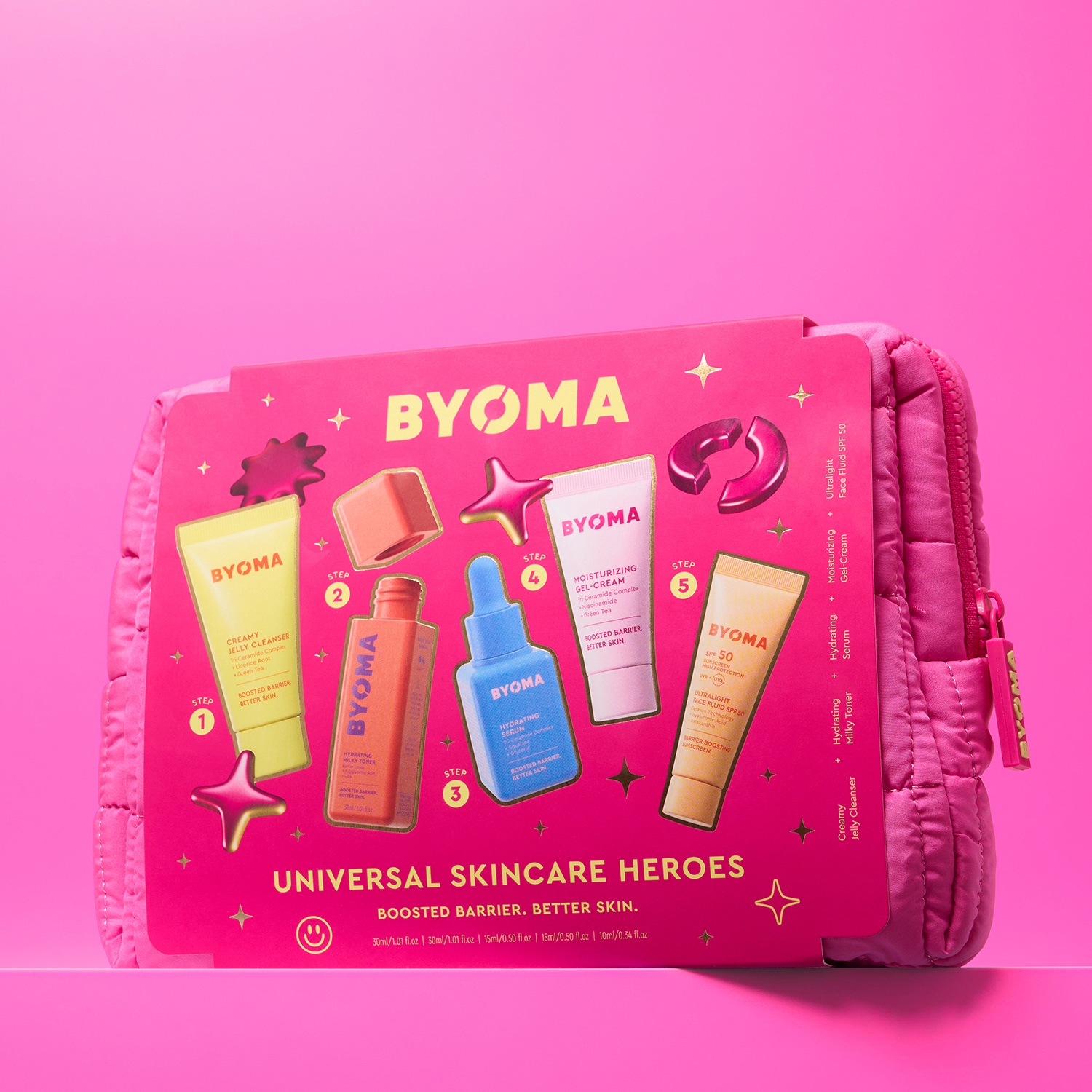 Byoma - Universal Skin Heroes - Set Med Ansiktsvård