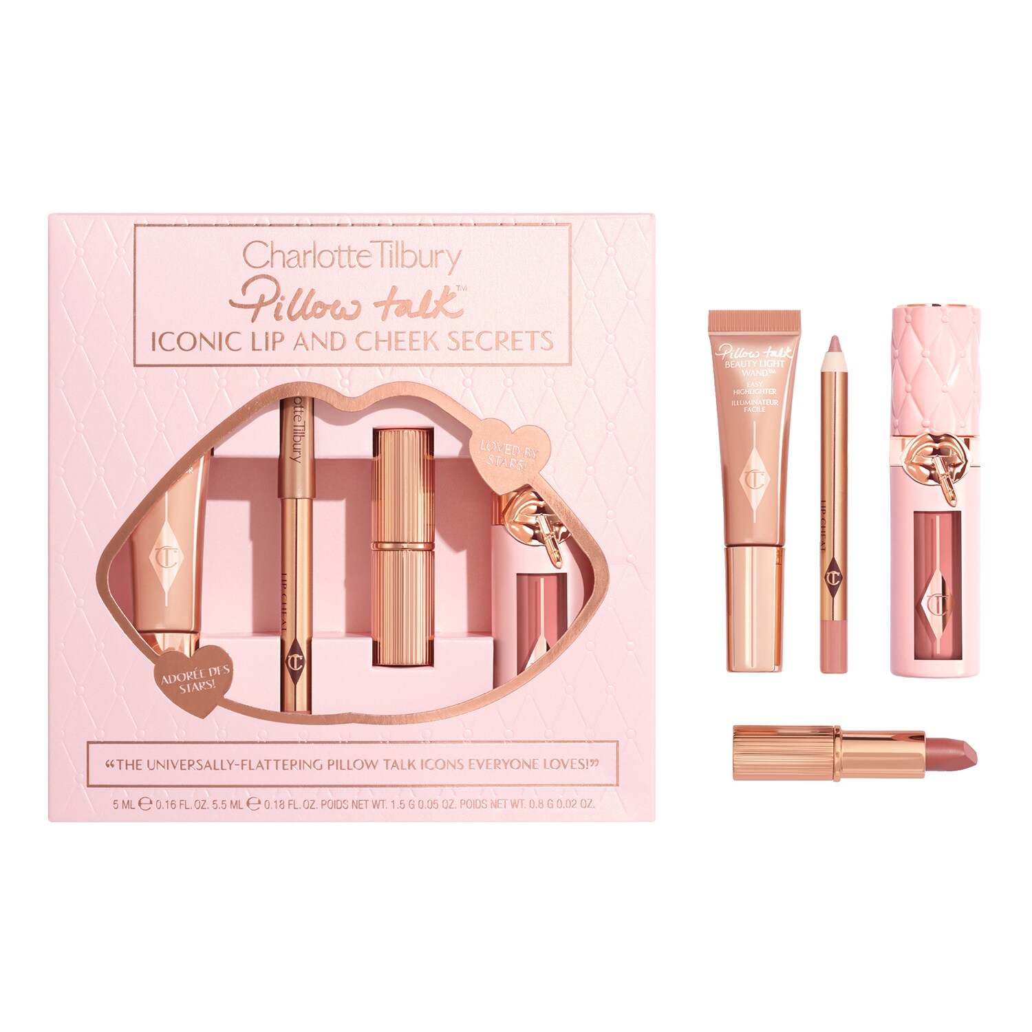 Charlotte Tilbury - Pillow Talk Iconic Lip And Cheek Secrets - Sæt Med ...