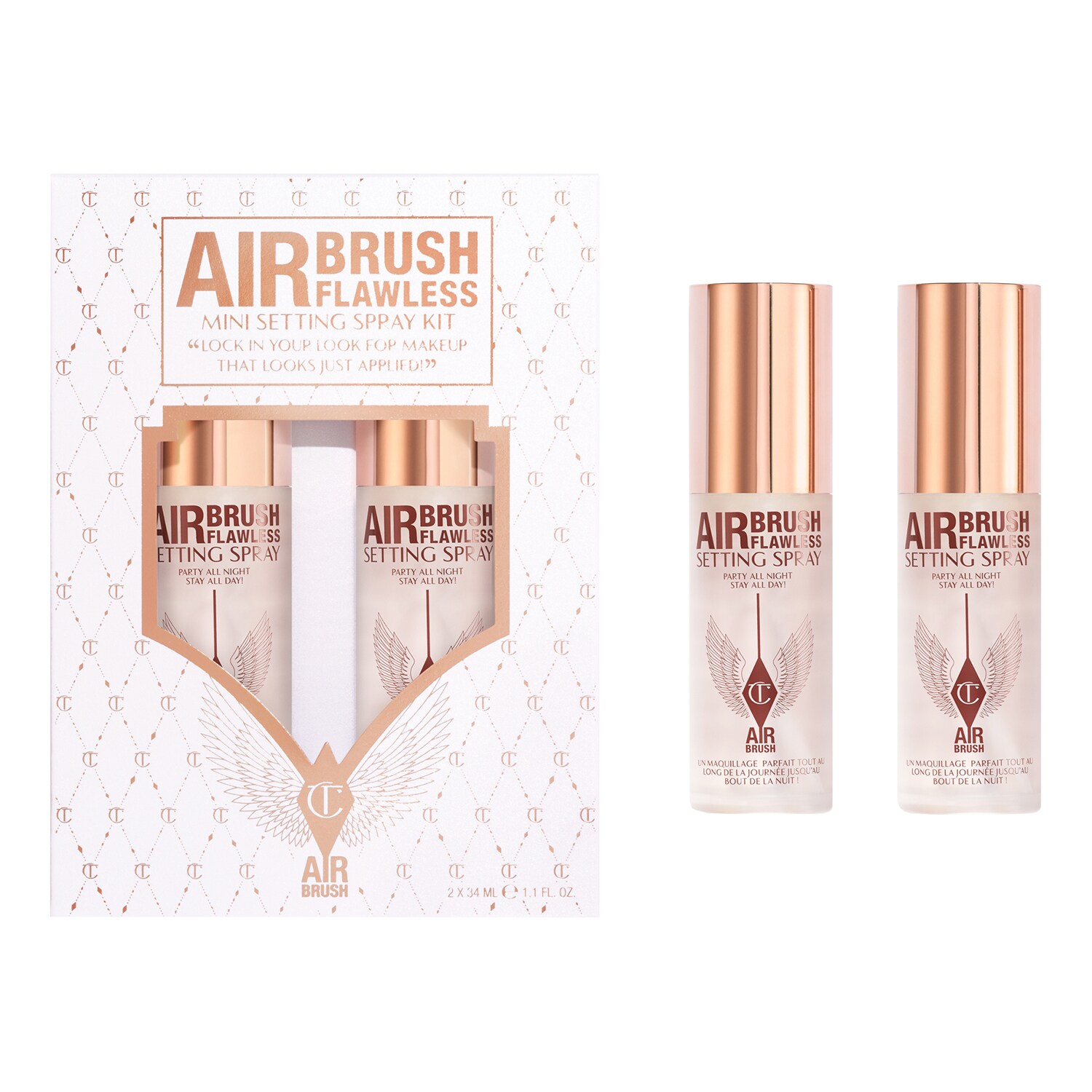 Charlotte Tilbury - Airbrush Flawless Mini Setting Spray Kit - Set Med ...