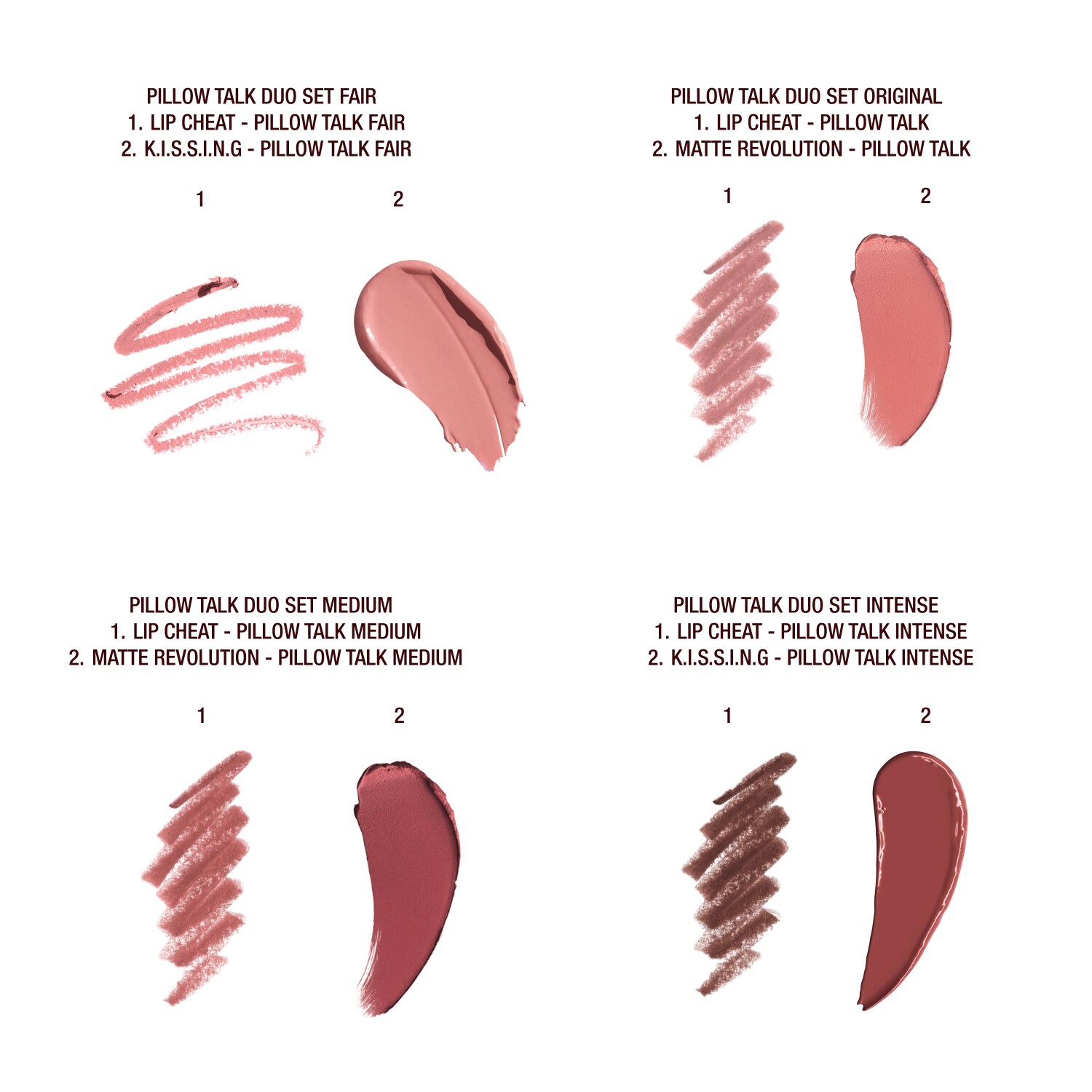 Pillow Talk Duo Set – Sada pro rty z CHARLOTTE TILBURY ≡ SEPHORA
