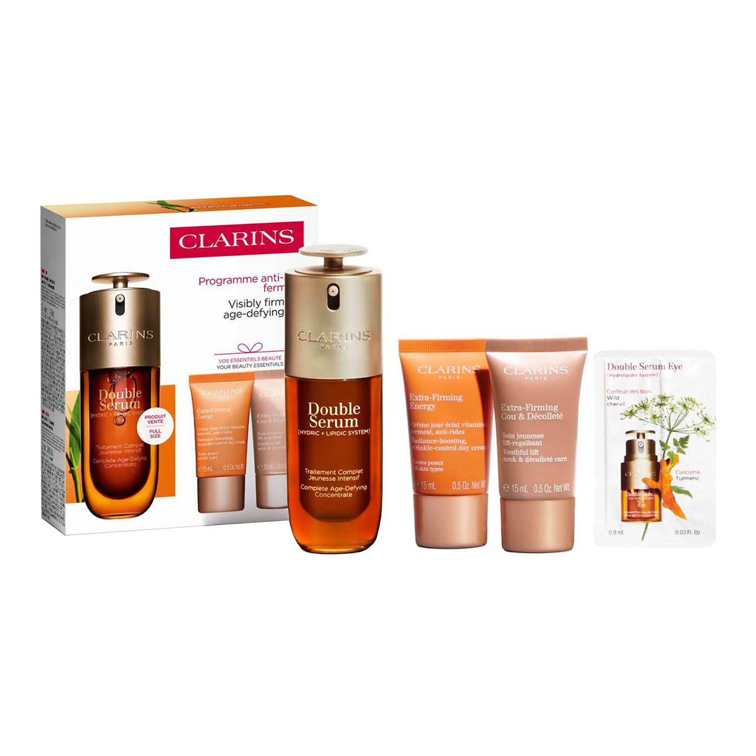 Double Serum & Extra-Firming - Set Ingrijire Fata Clarins ≡ SEPHORA