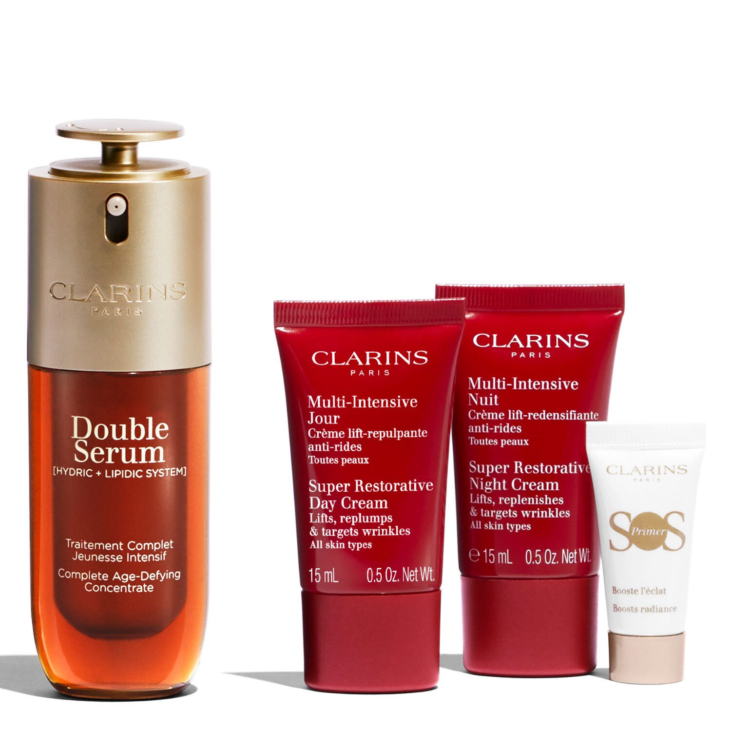 Double Serum & Super Restorative Set - Σετ Περιποίησης Προσώπου Clarins ...
