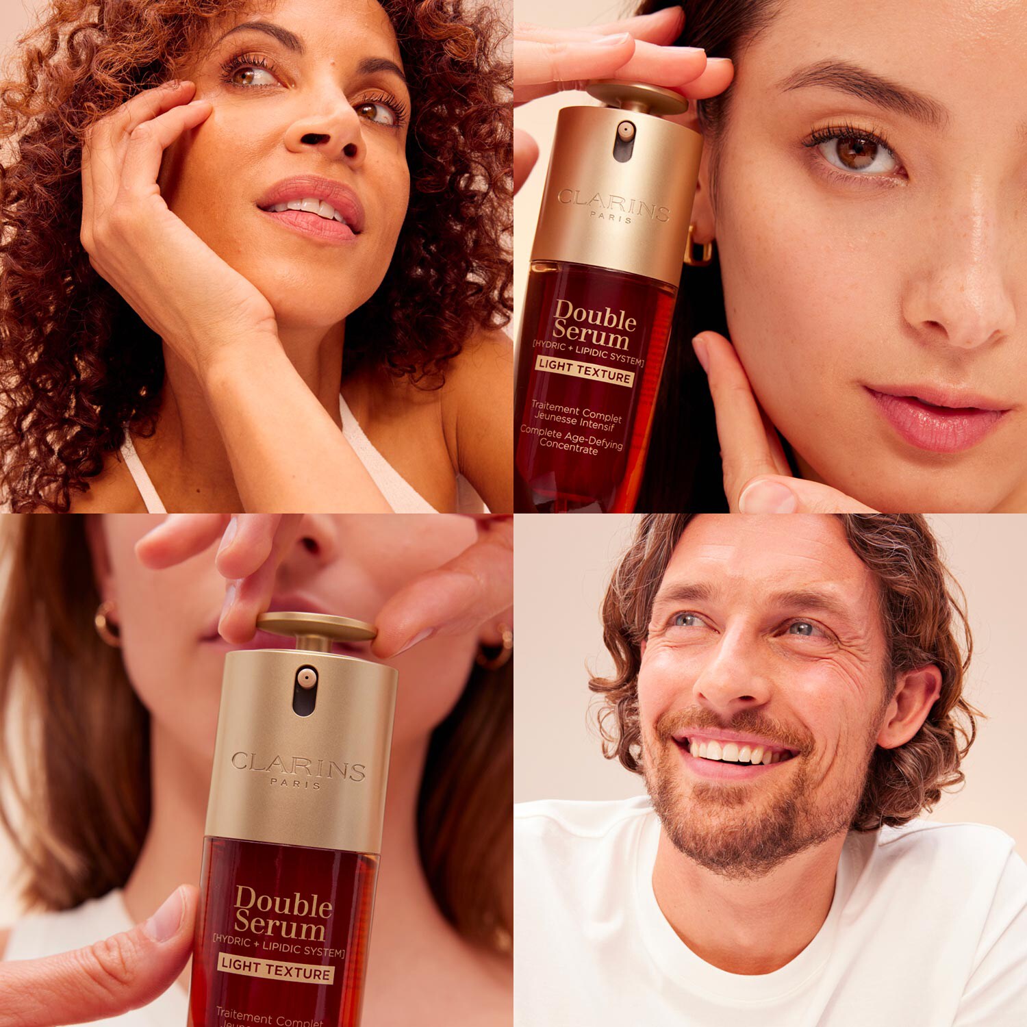 Double Serum Light Texture - Serum Antienvelhecimento Rosto Clarins ≡ ...