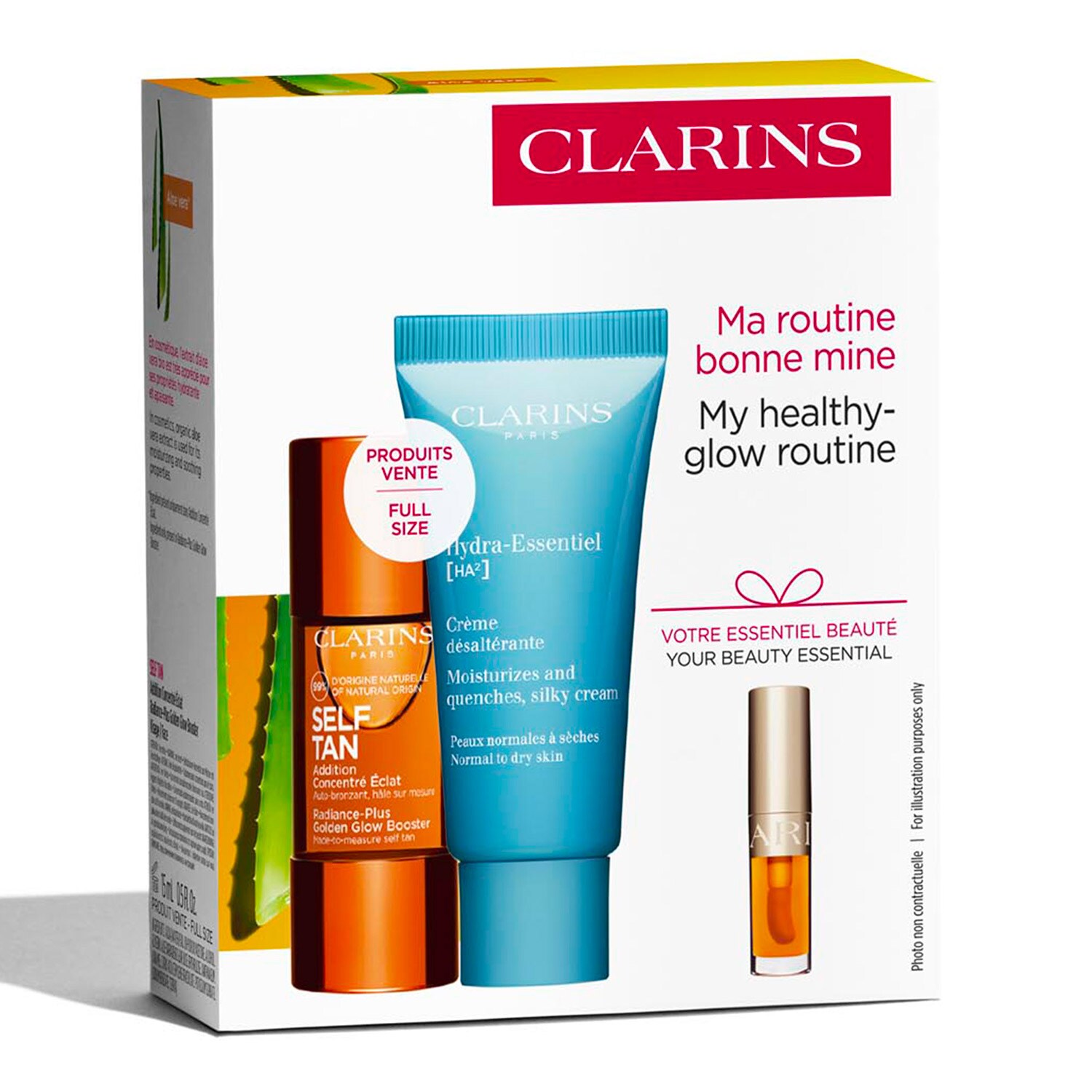 Coffret Addition Concentré Eclat - Autobronzant visage de CLARINS ≡ SEPHORA