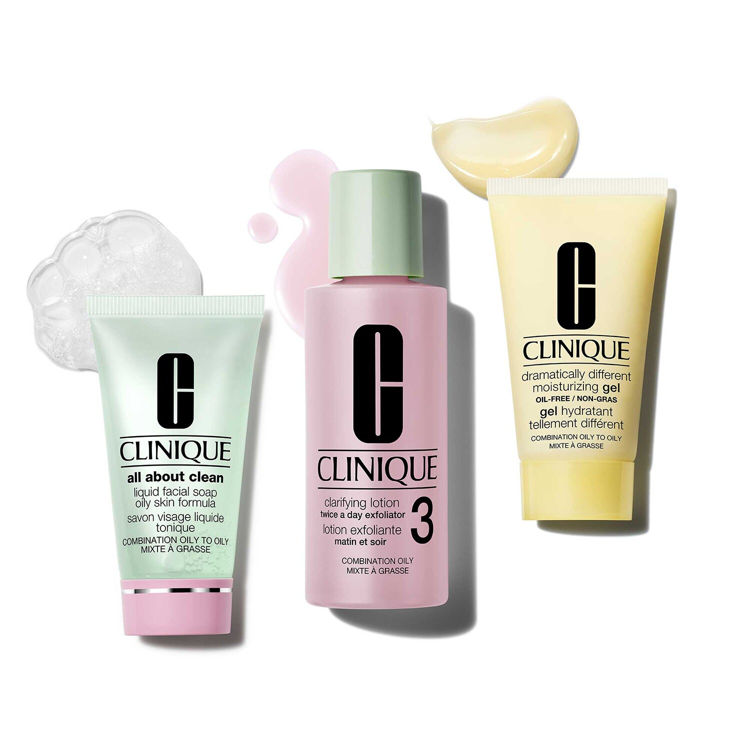 Clinique 3 Step - Set Skincare per Pelle Mista e Oleosa di CLINIQUE ≡ ...