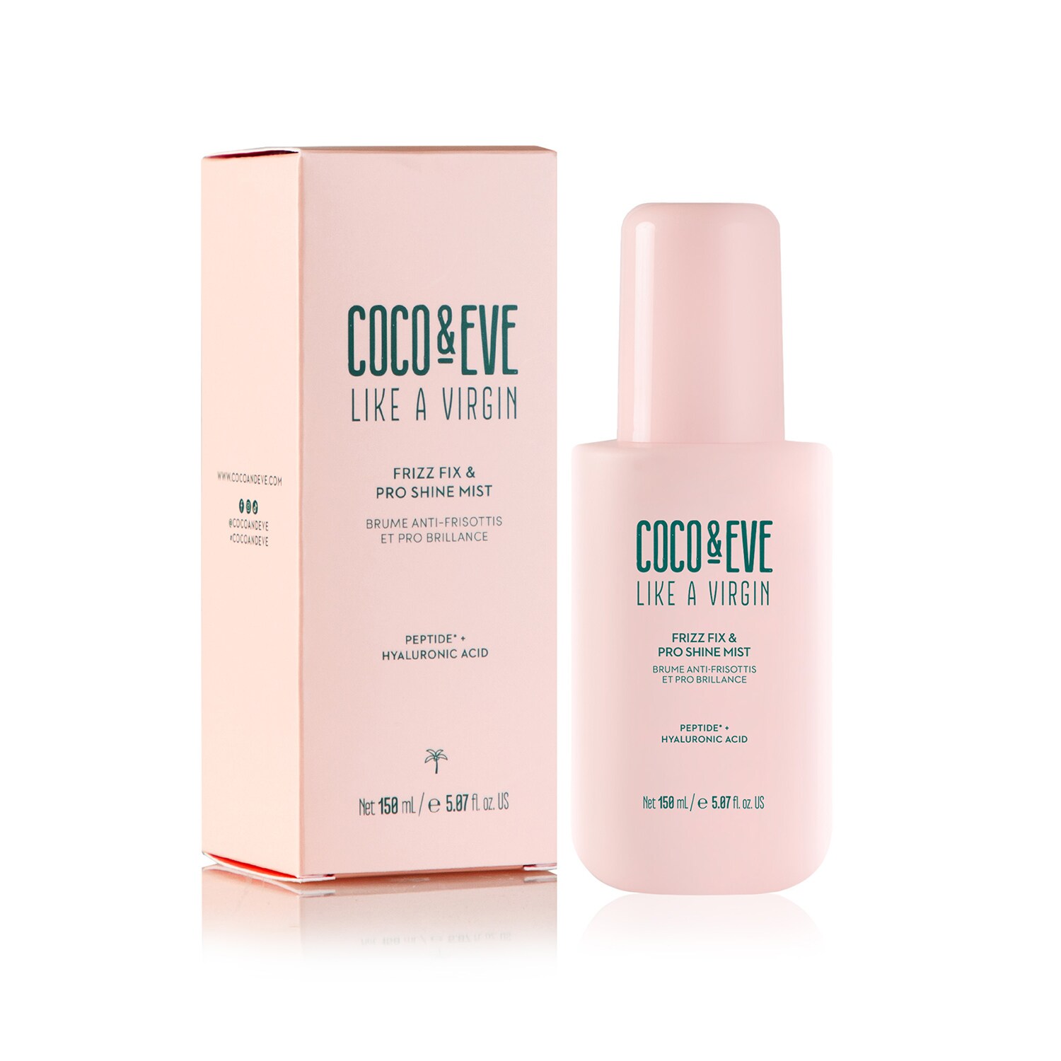 Névoa antifrisado e pró-brilho - Péptidos + ácido hialurónico Coco ...