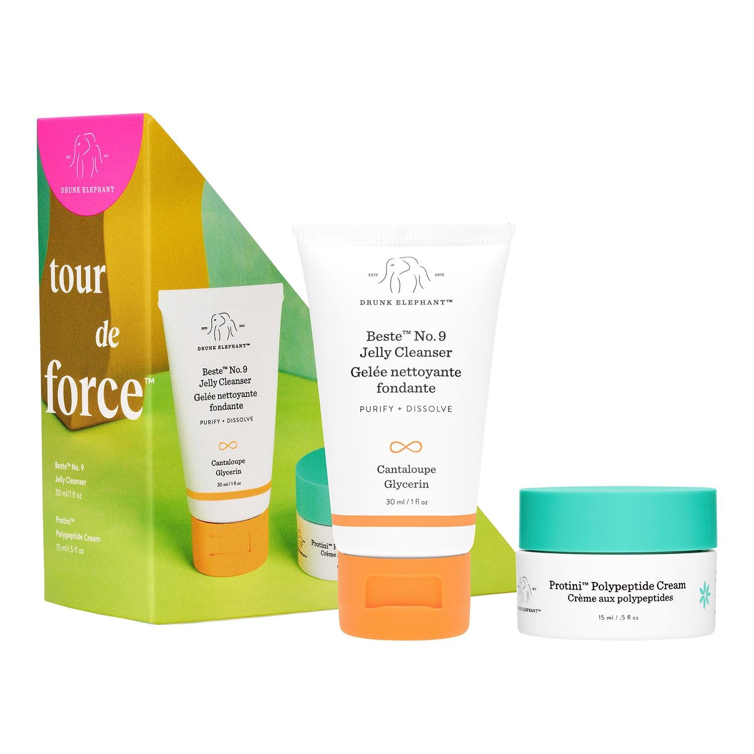 Tour de Force™ - Produse de ingrijire a pielii in format de voiaj Drunk Elephant ≡ SEPHORA