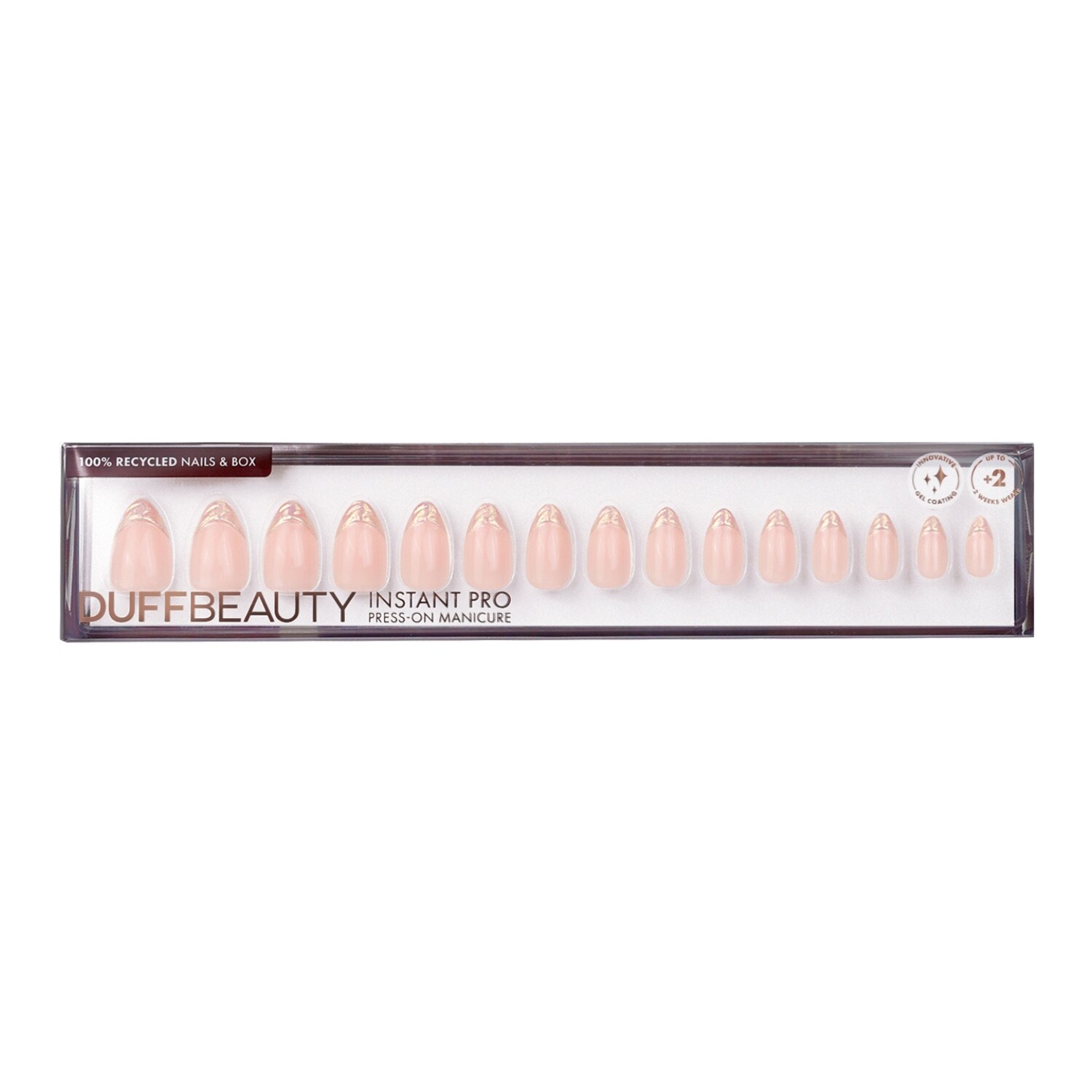Duffbeauty - Instant Press-on - French Fairy, Medium Almond