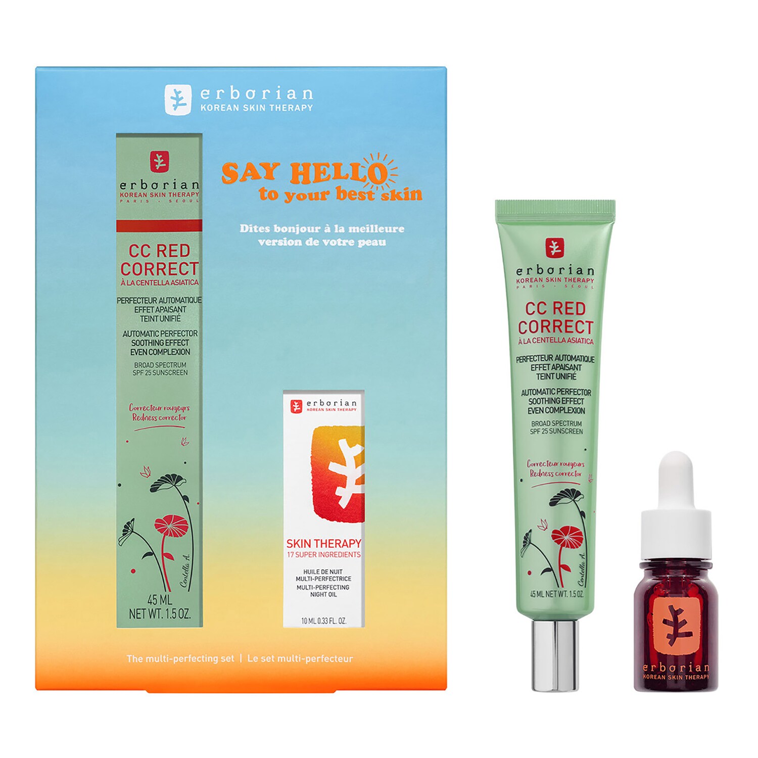 Kit CC Red Correct x Skin Therapy - Set multi-corector pentru o piele ...