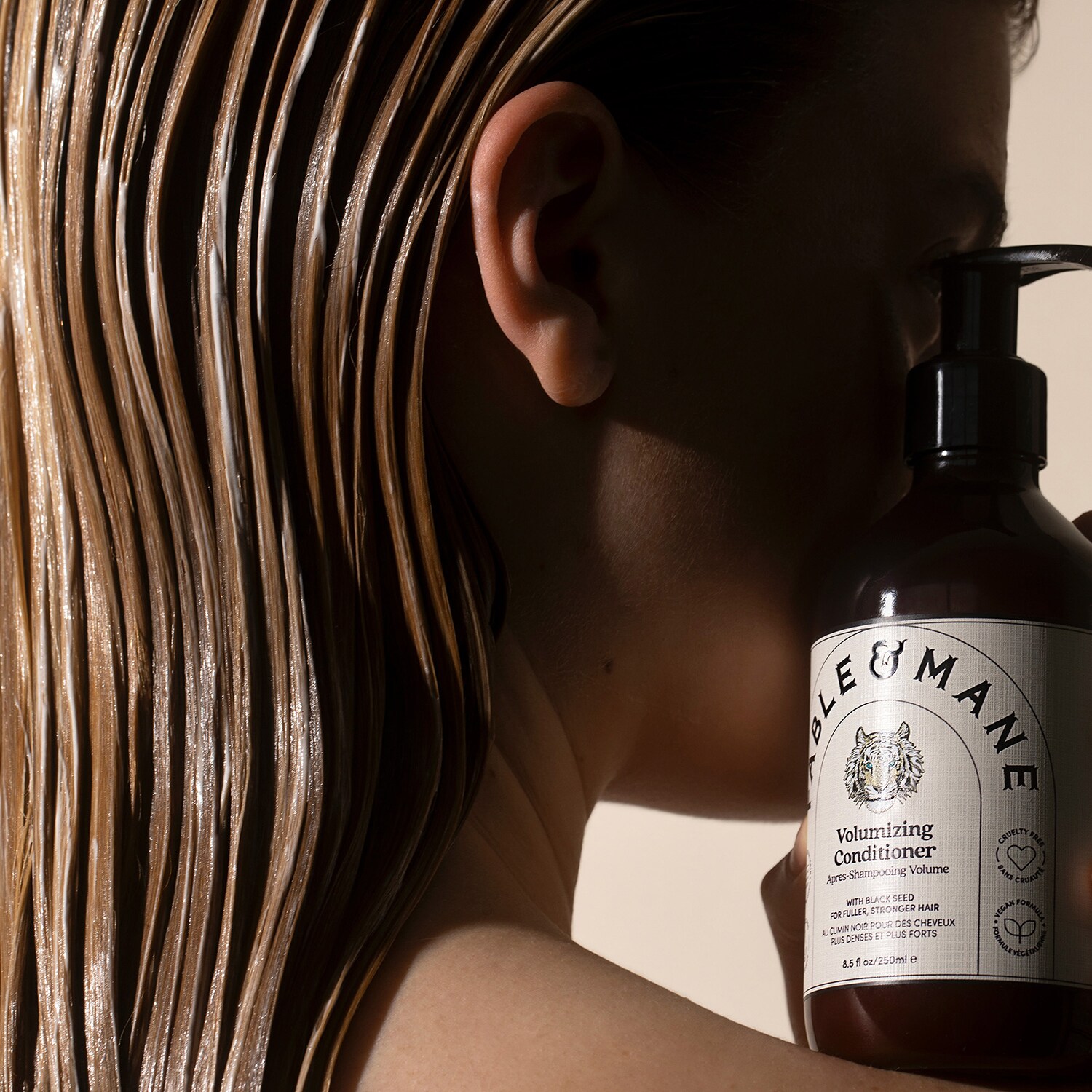 Condicionador volumizador - cabelo mais denso e mais forte Fable & Mane ...