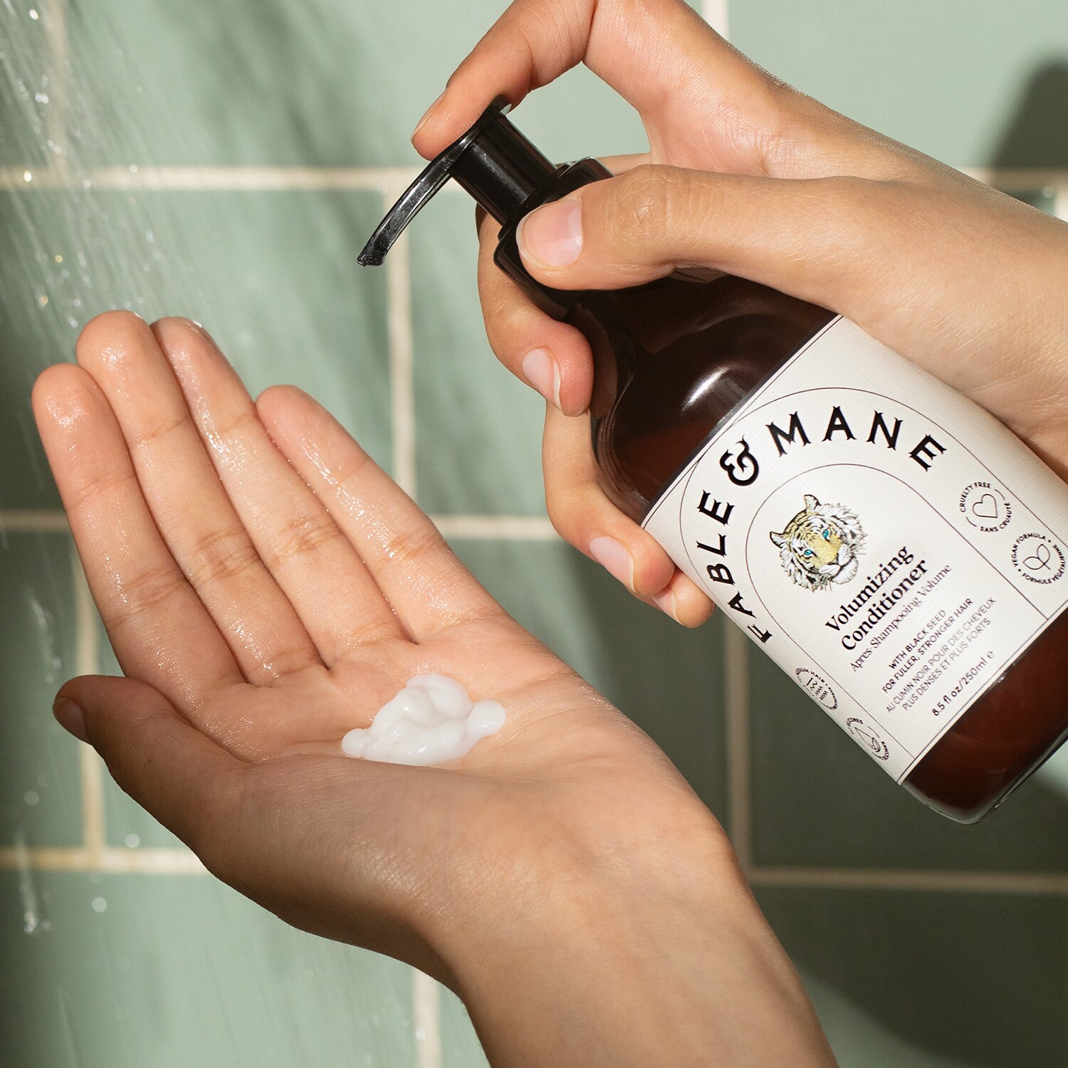 Condicionador volumizador - cabelo mais denso e mais forte Fable & Mane ...