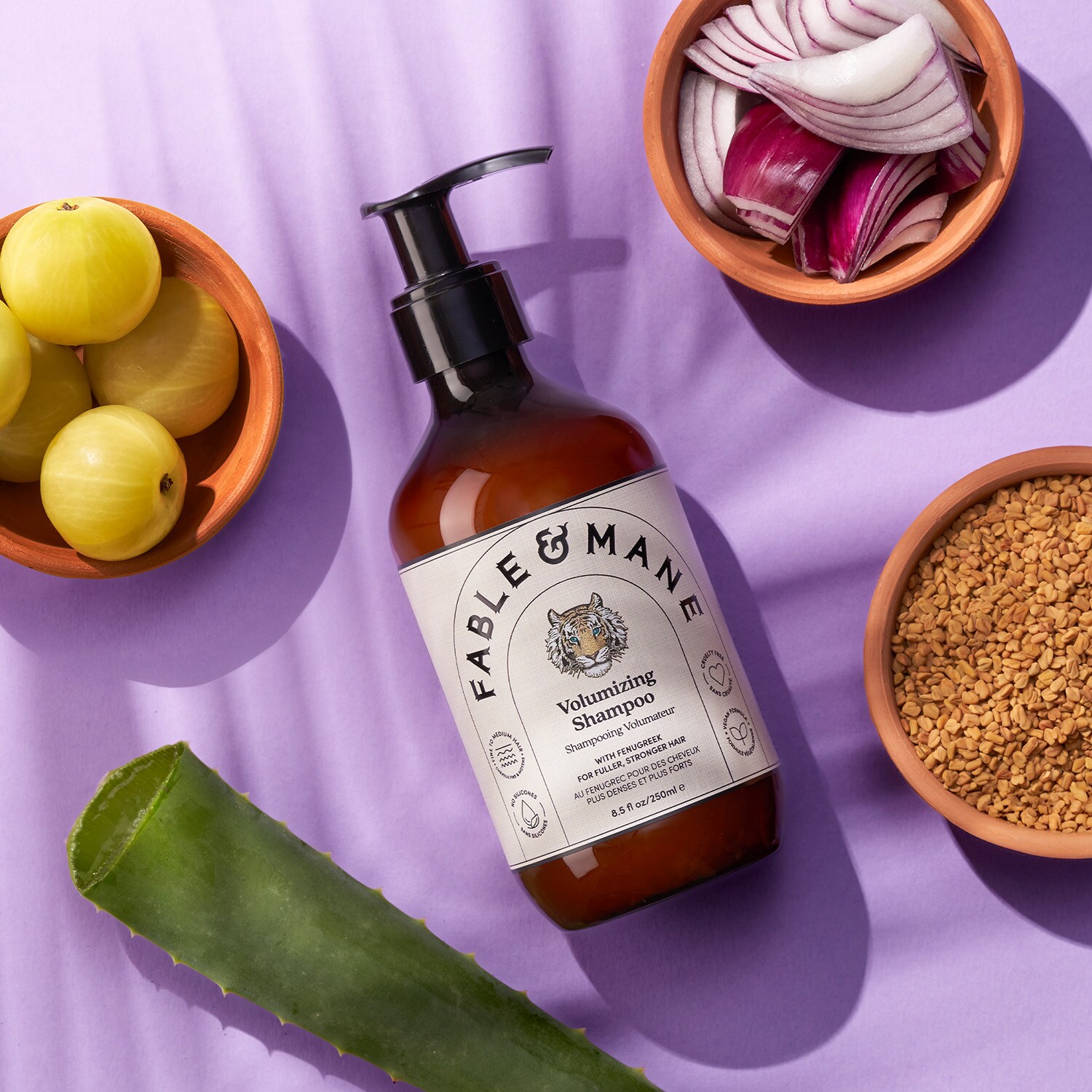 Shampooing Volumateur - Daha yoğun ve daha güçlü saçlar FABLE & MANE ≡ ...