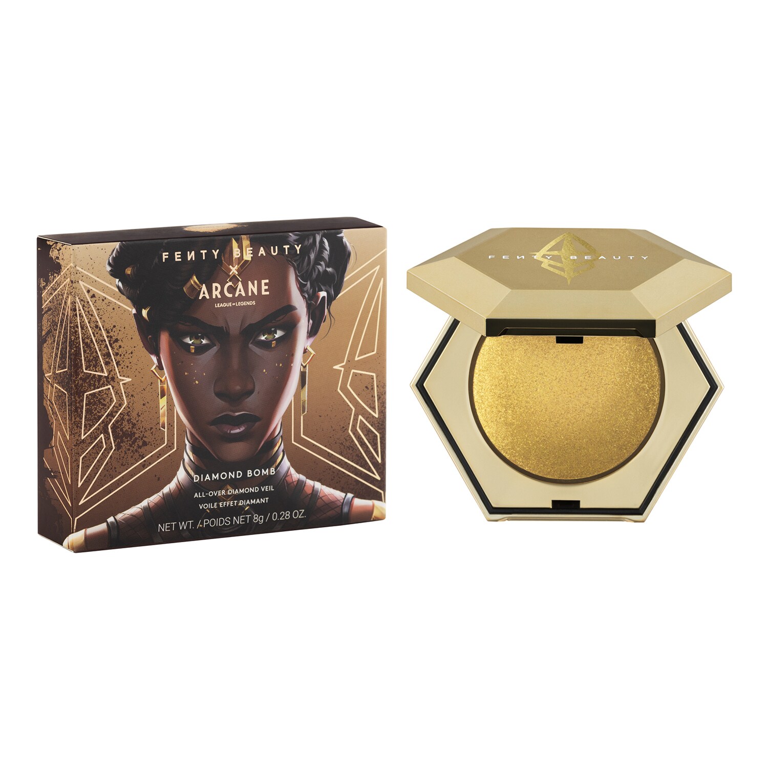 Arcane x Diamond Bomb All-Over Diamond Veil - Cilt aydınlatıcı FENTY ...