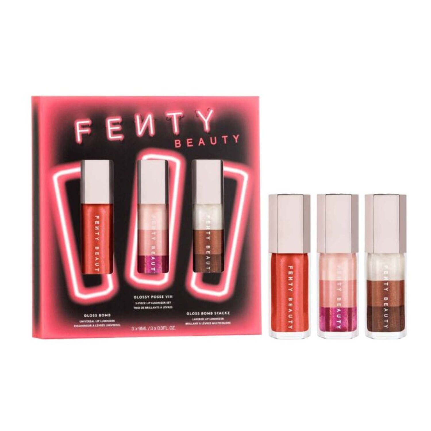 Fenty Beauty - Lip Luminizer - Set Med 3 Läppglans