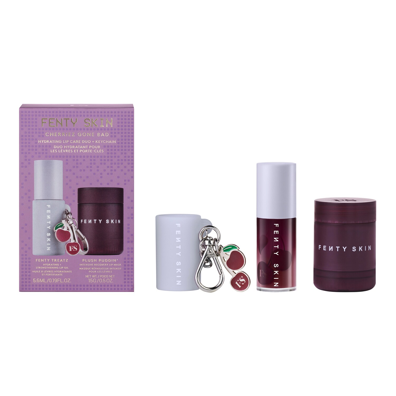 Cherriez Gone Bad - Duo Soin Hydratant Lèvres Cerise Noire de FENTY ...