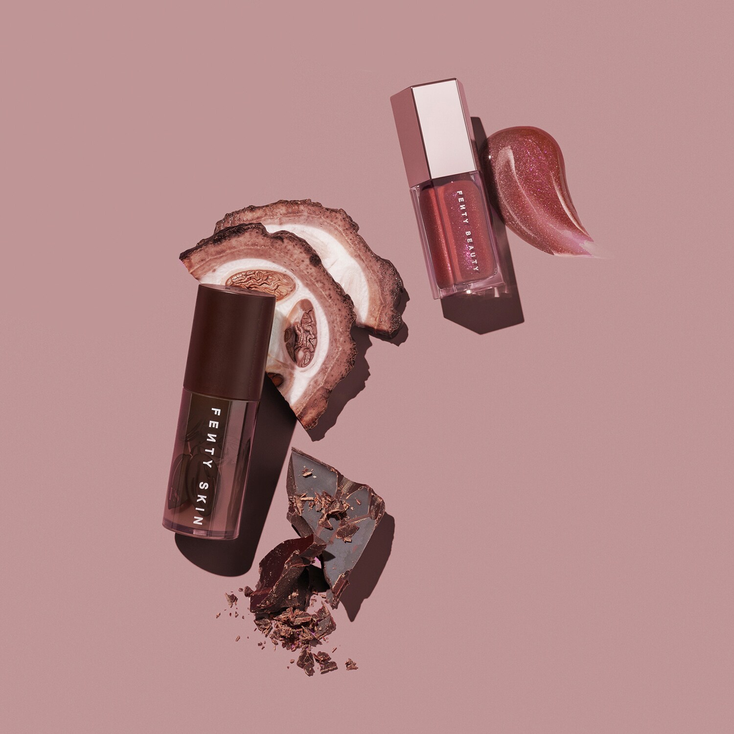 Fenty Treatz Cacao + Gloss Bomb Mini Hot Chocolit - Set per il make-up ...