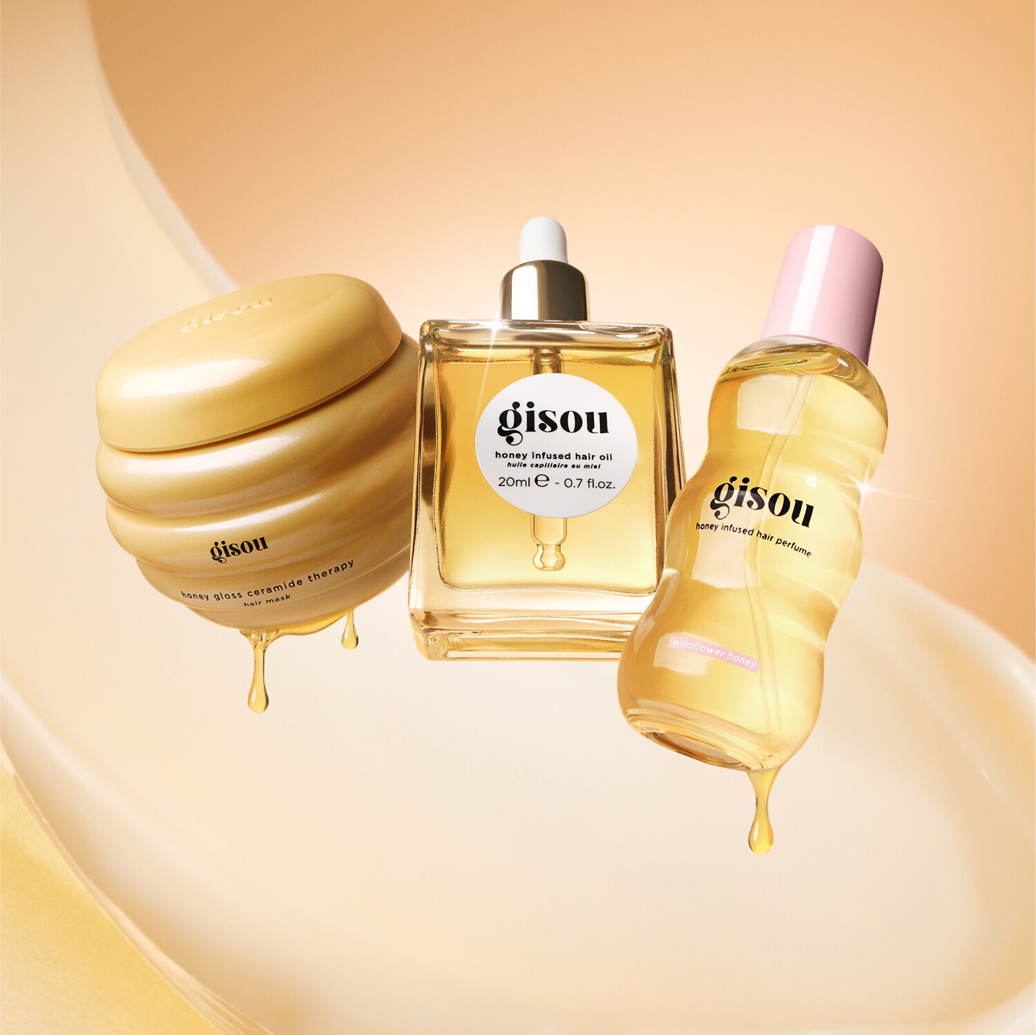 On-The-Go Honey Hair Trio - Set di trattamenti per capelli al miele di ...