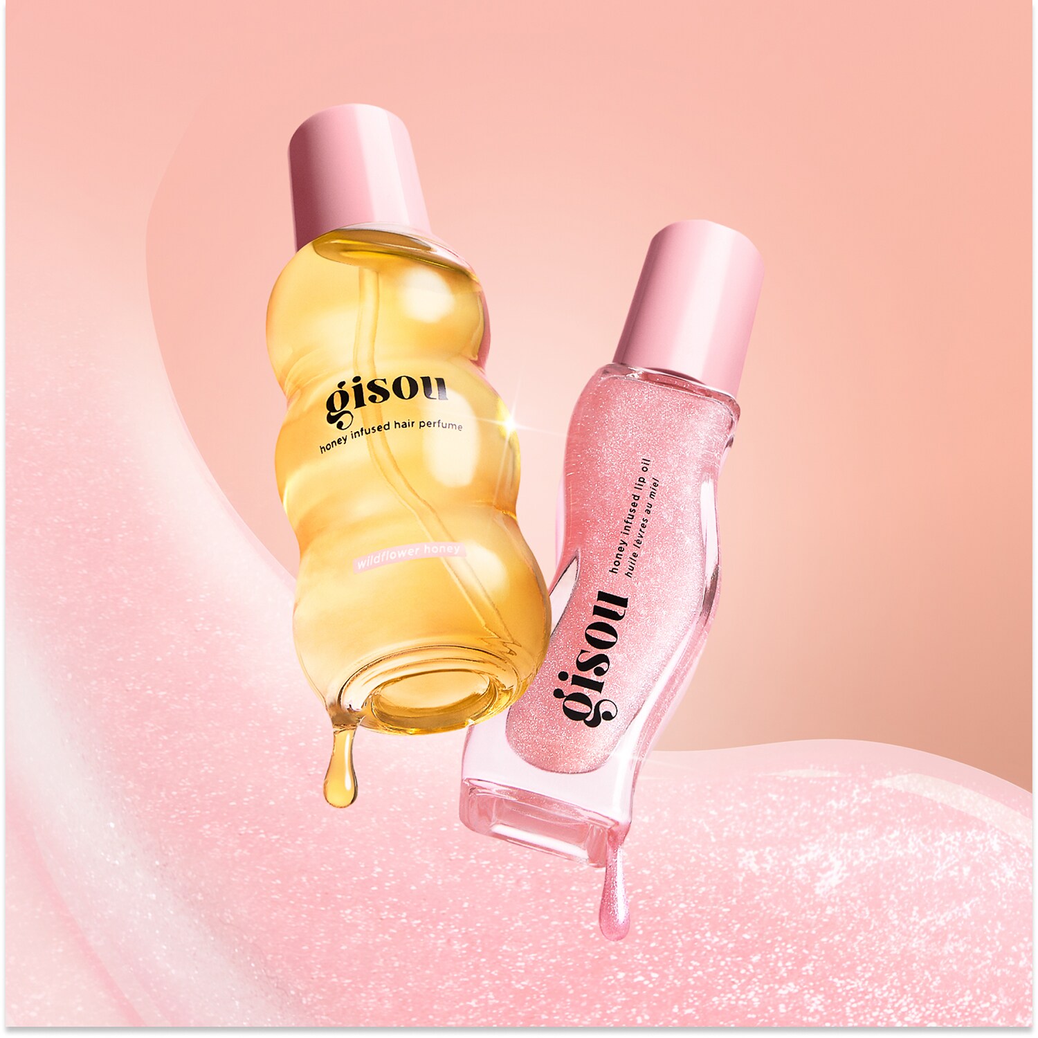 Gisou - Sparkle & Spritz - Duo-set Med Hårparfym Och Läppolja