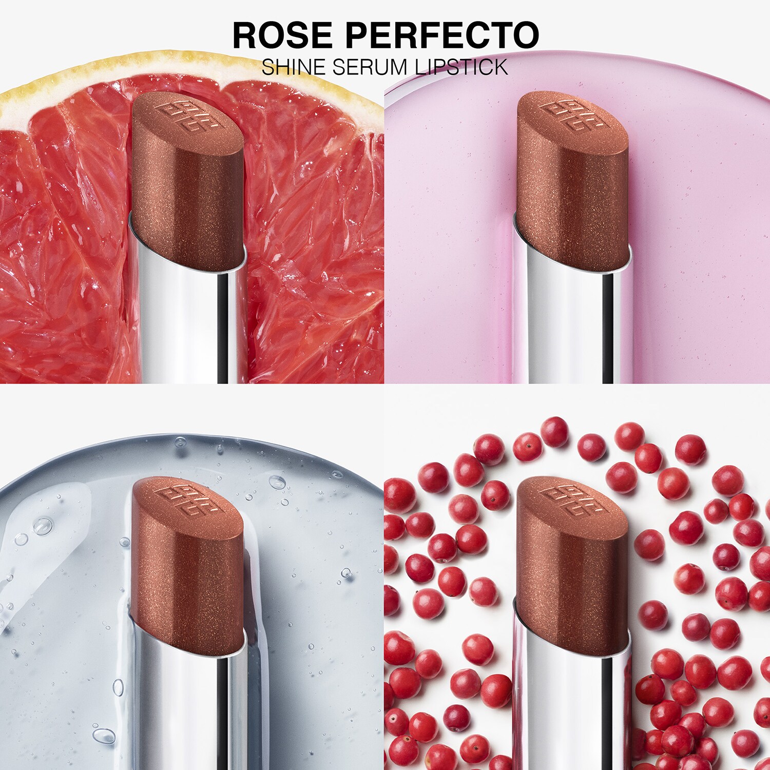 Rose Perfecto Shine Serum Lipstick - Rossetto luminoso e trattante di ...