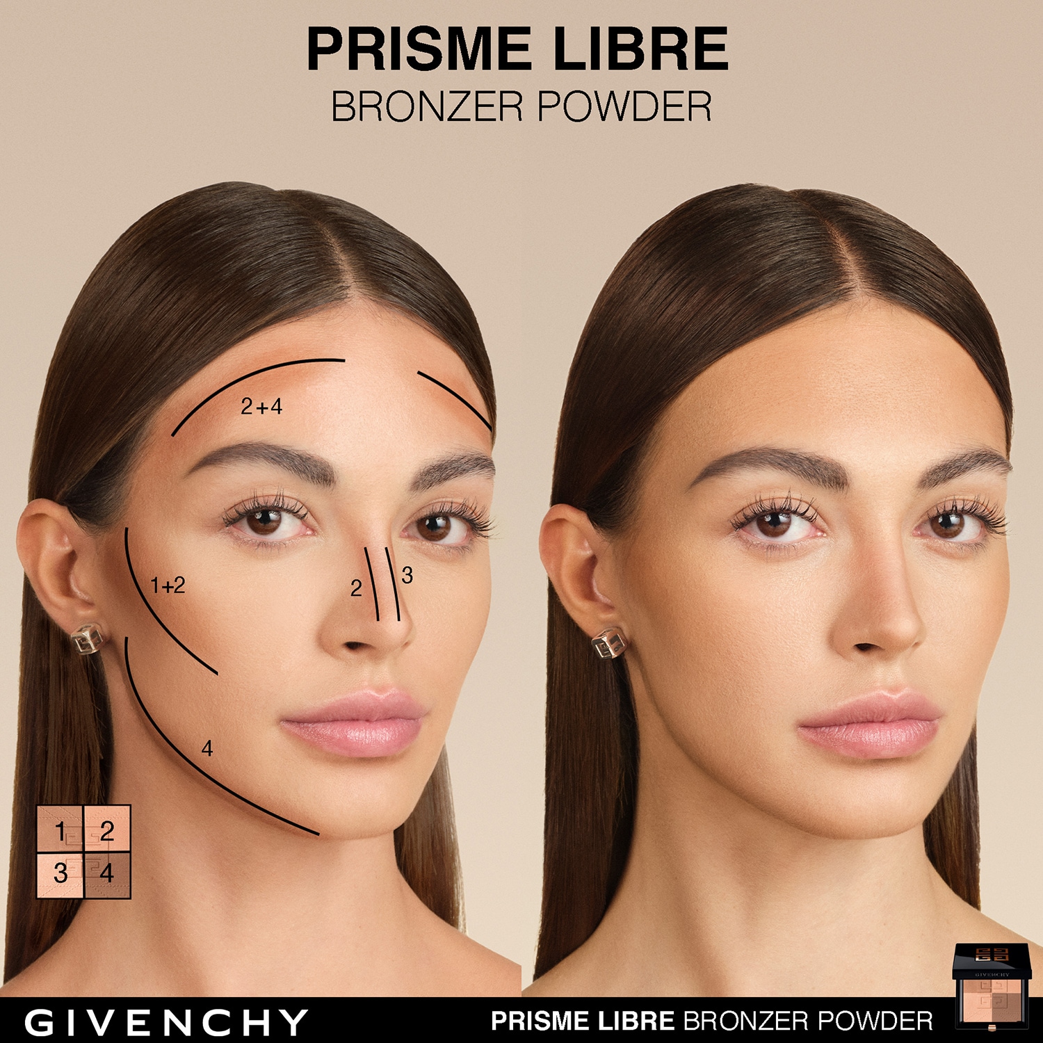 Prisme Libre Bronzer Powder - Poudre Bronzante et Sculptante 4 Couleurs ...