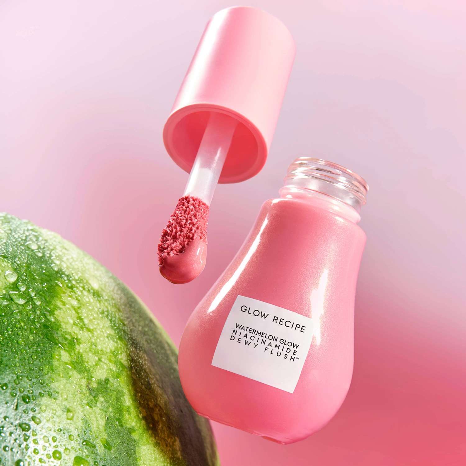 Watermelon Glow Niacinamide Dewy Flush - Blush lichid iluminator Glow ...