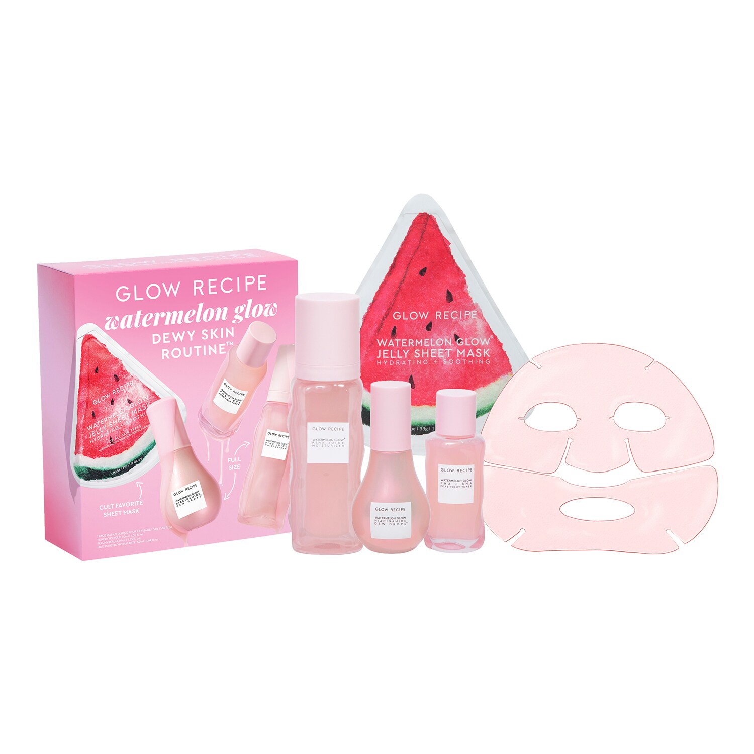 Watermelon Glow Dewy Skin Routine - Kit de Voyage de GLOW RECIPE ≡ SEPHORA