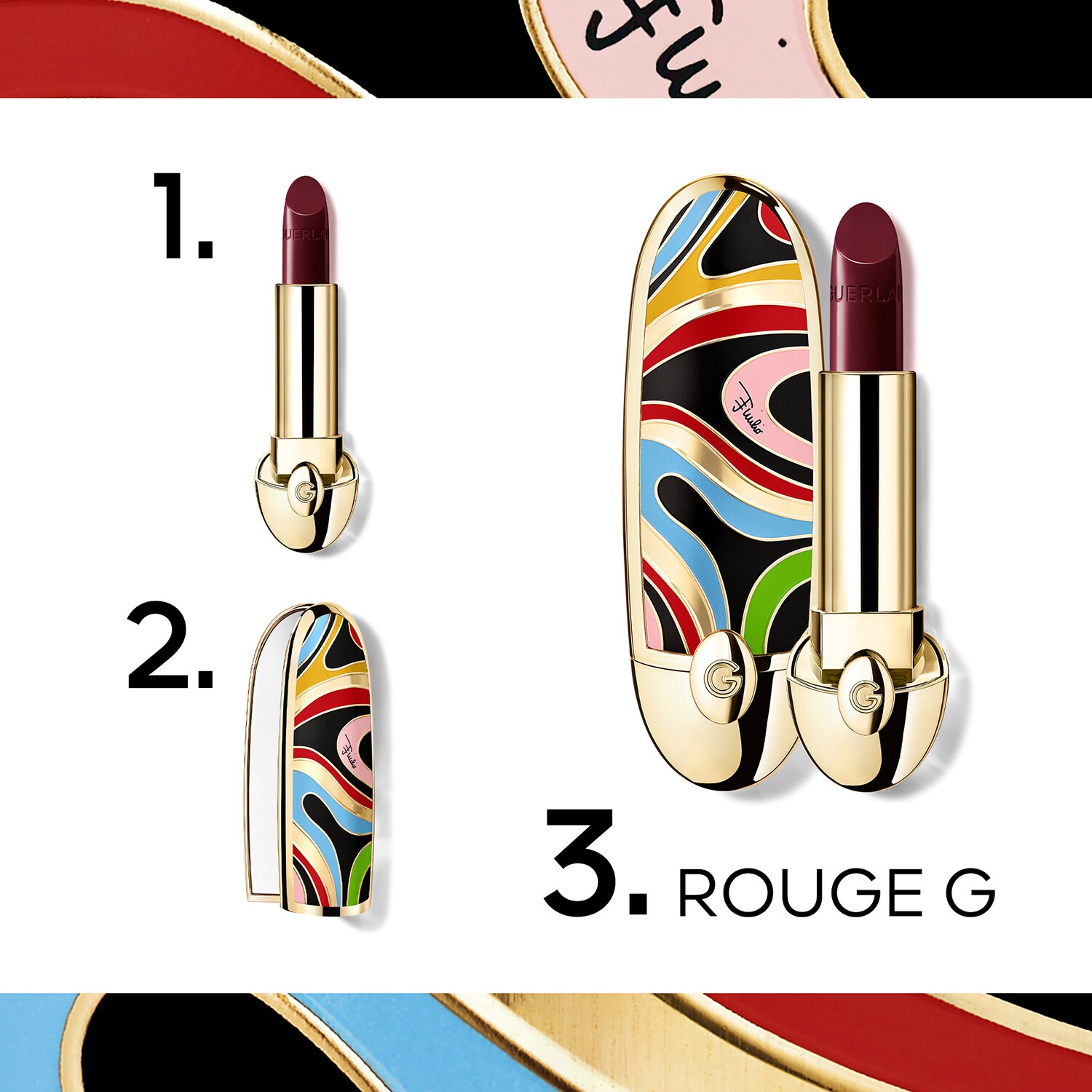 Rouge G Marmo Kiss - L'écrin bijou double miroir Édition Limitée de ...