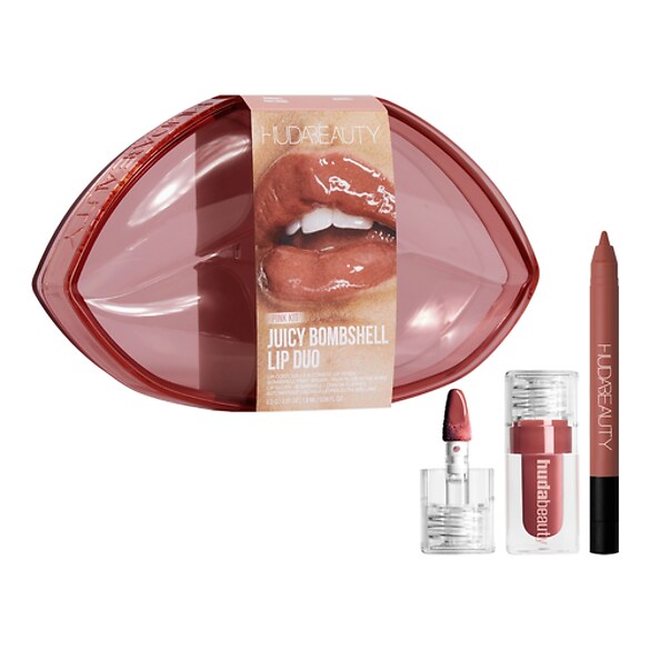 Juicy Bombshell Lip Duo Kit - Σετ μακιγιάζ χειλιών Huda Beauty ≡ SEPHORA