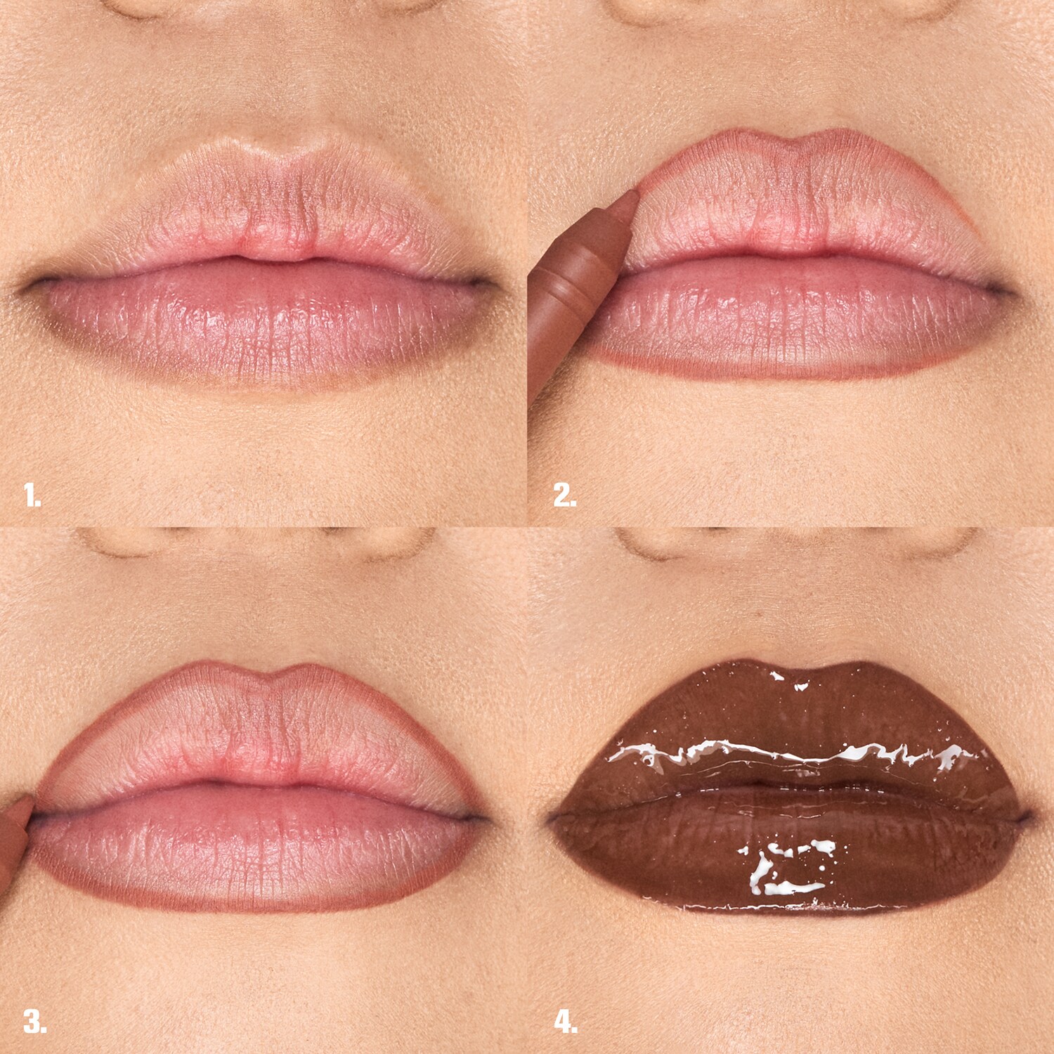 Juicy Coco Lip Duo Kit - Lippen-Make-up-Set von HUDA BEAUTY ≡ SEPHORA