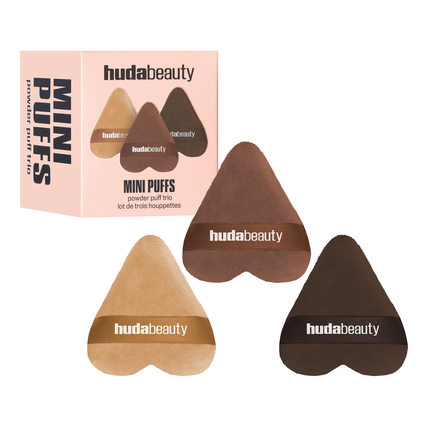 Mini Puffs Powder Puff Trio – Trio Mini Powder Puffs z HUDA BEAUTY ≡ ...