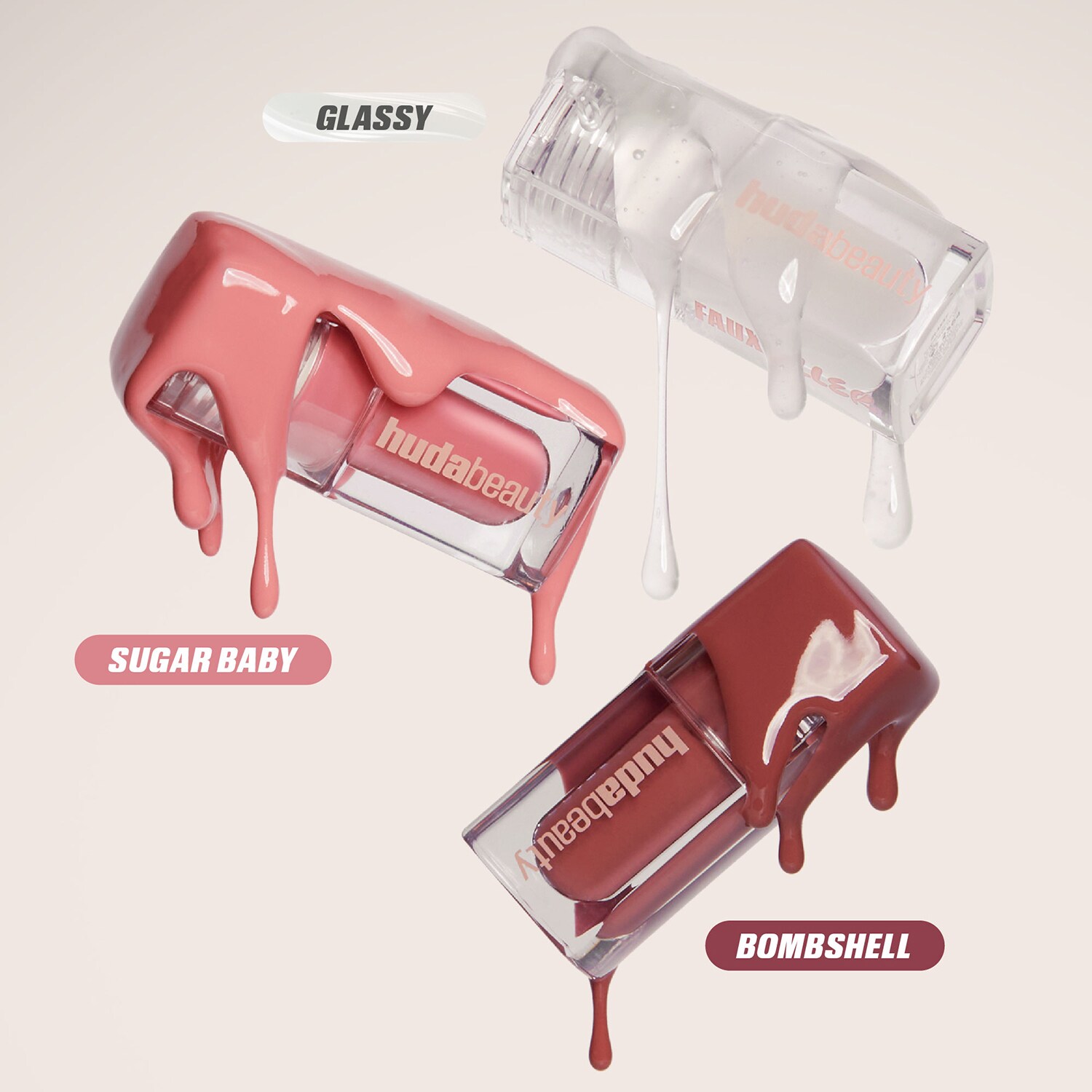 Huda Beauty - Glossiest Gloss Trio - Lippen-make-up-set