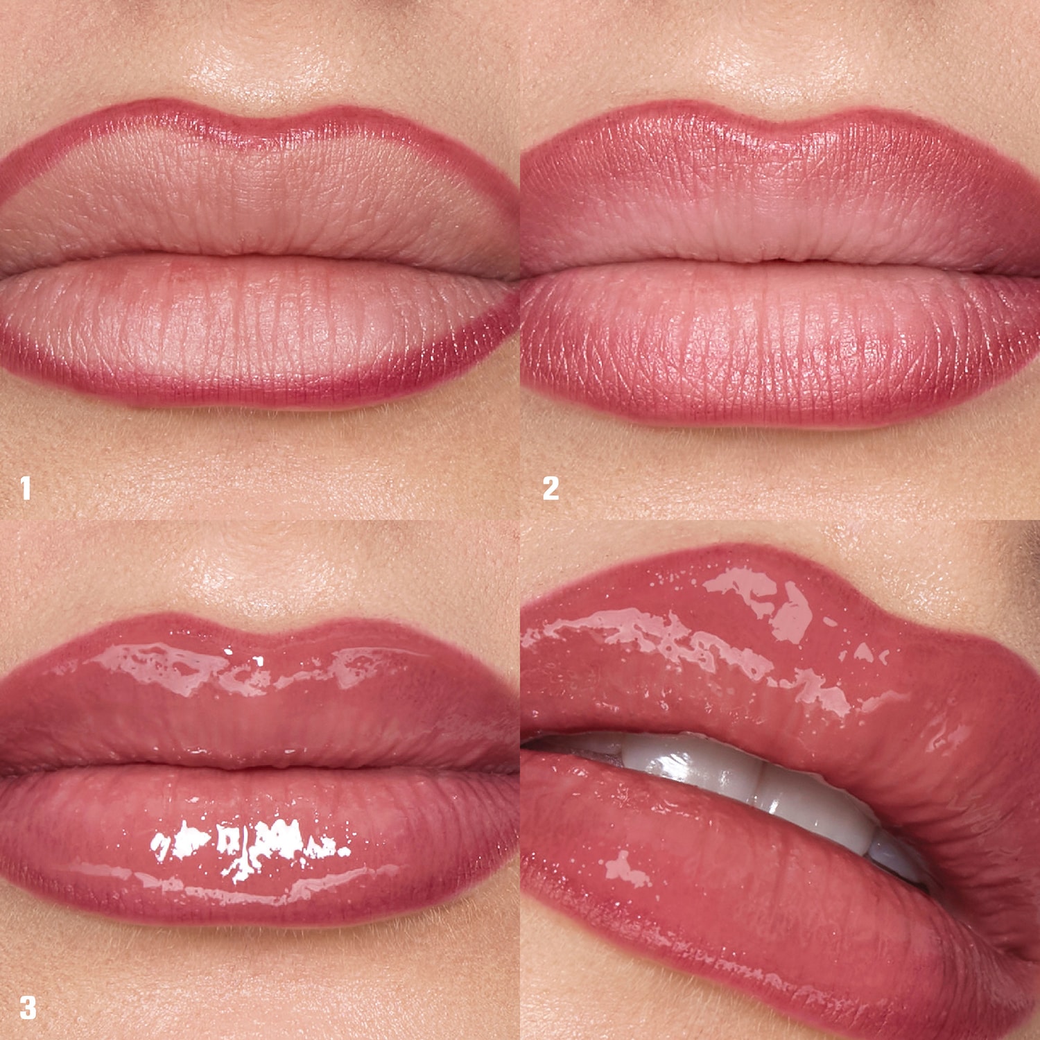 Huda Beauty - Makeout Sesh Lip Duo Rosy Nudes - Läppset