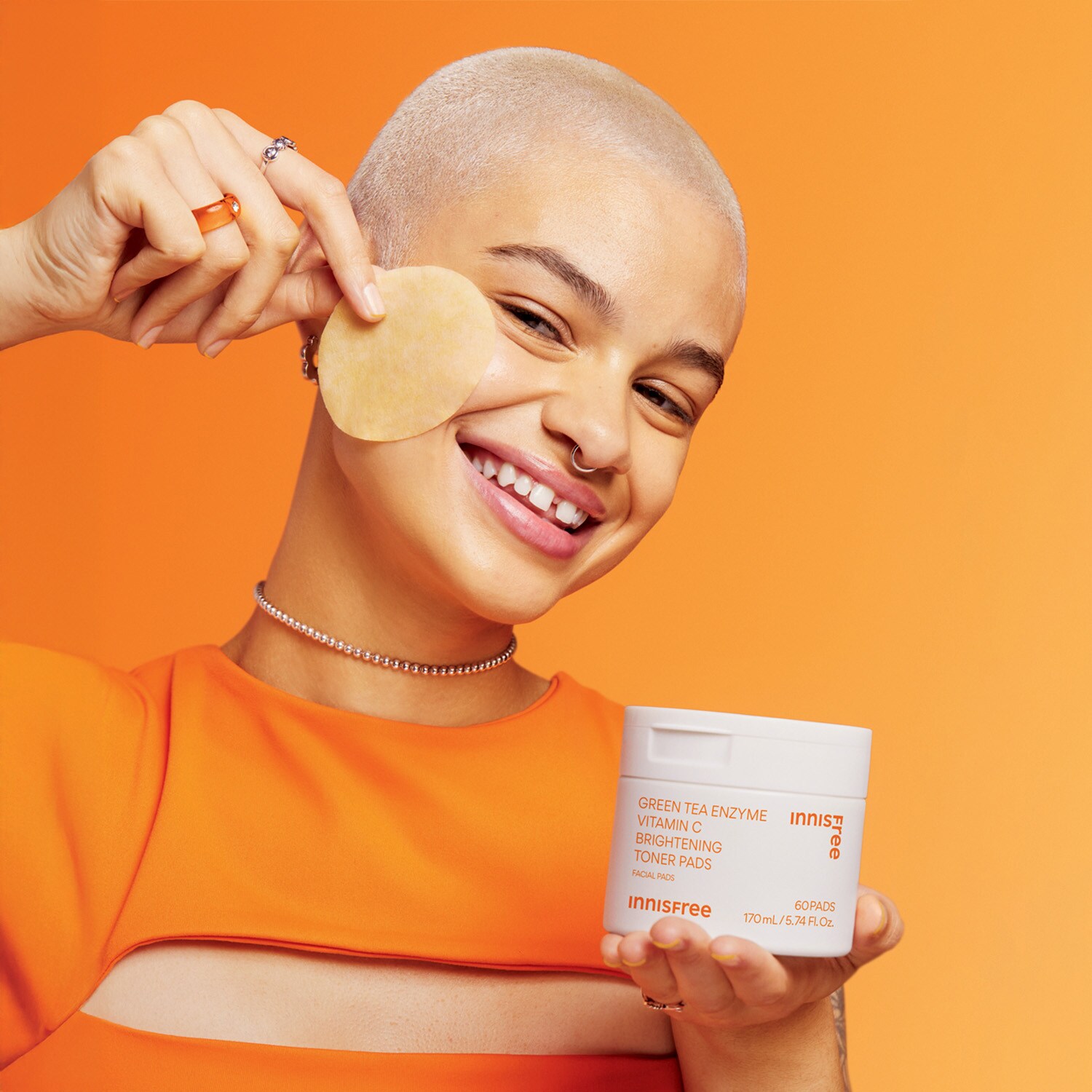 Dischetti Illuminanti con Enzima di Tè Verde e Vitamina C - Siero anti ...