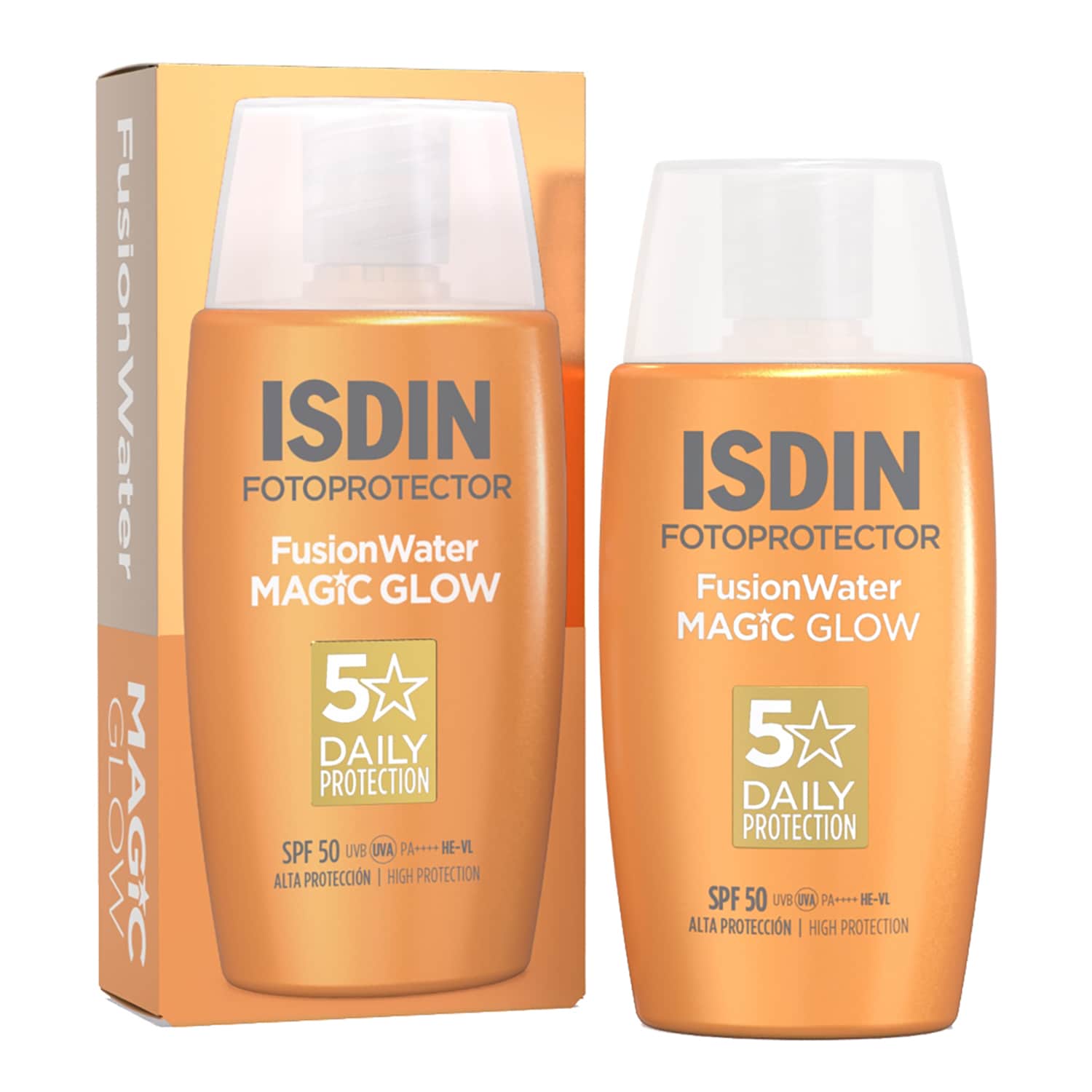 Fusion Water Magic Glow - Fotoprotector Facial SPF50 de Isdin ≡ SEPHORA