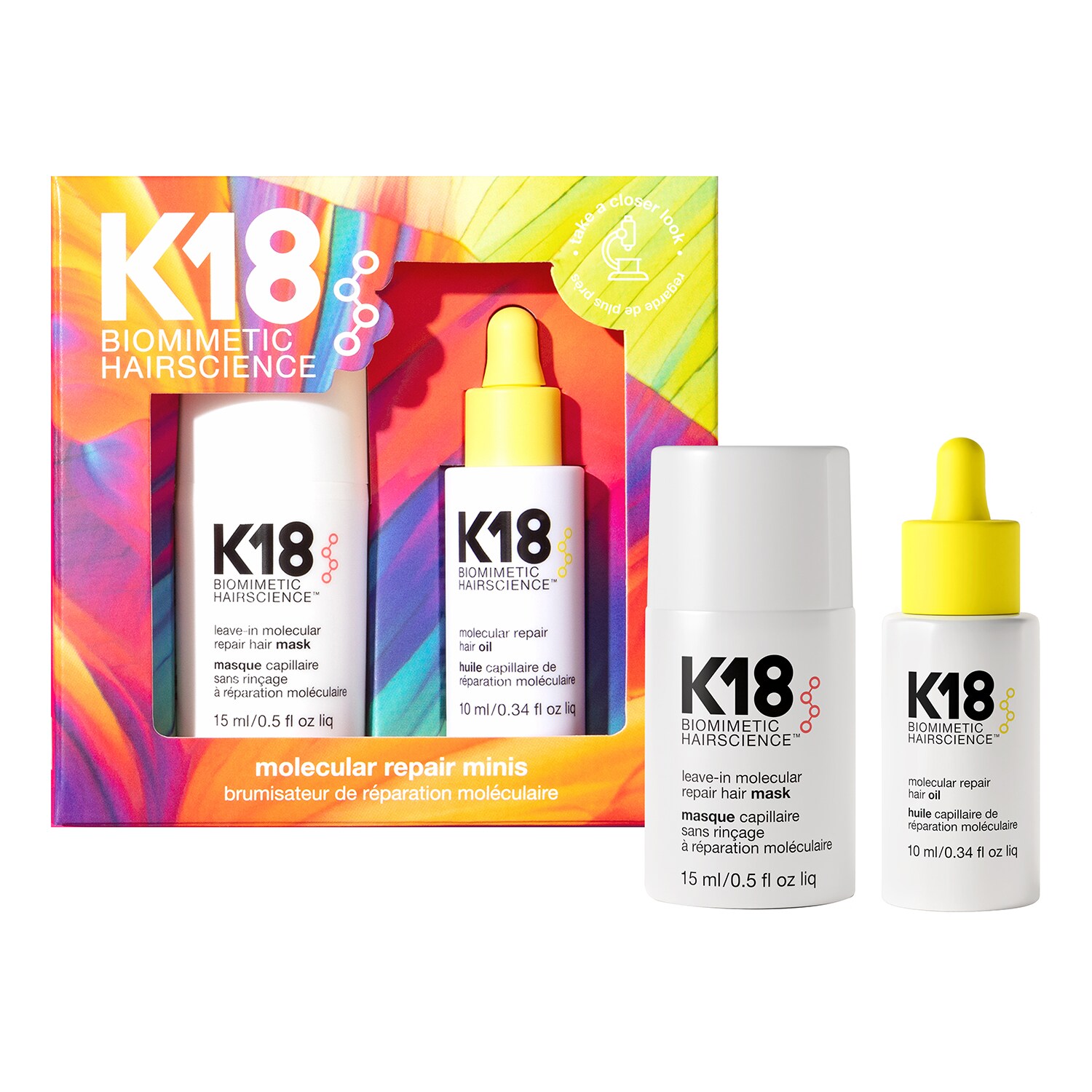 Molecular Repair Minis - Set mit Repair- und Anti-Frizz-Pflegeroutine von K18 ≡ SEPHORA
