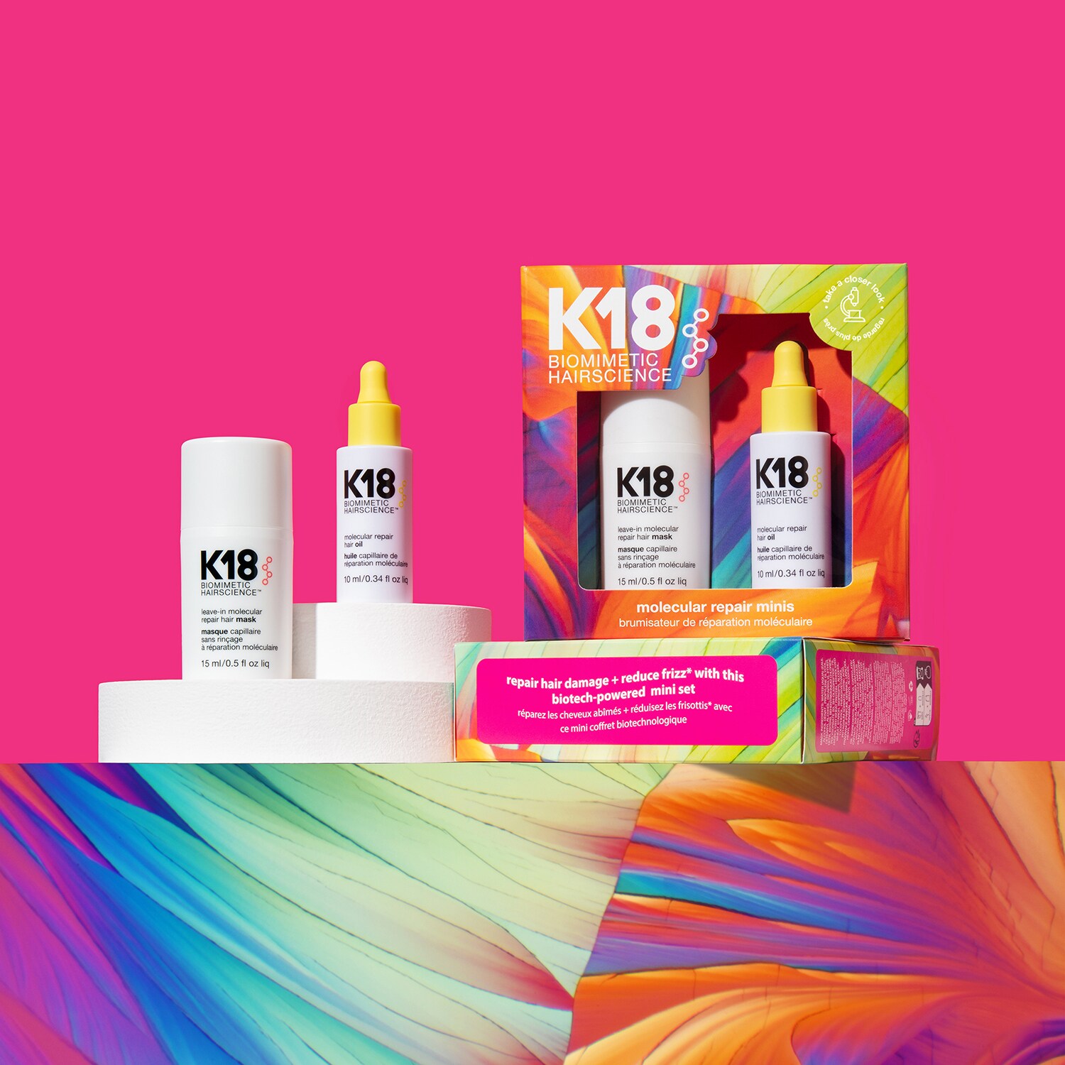 Molecular Repair Minis - Set mit Repair- und Anti-Frizz-Pflegeroutine von K18 ≡ SEPHORA
