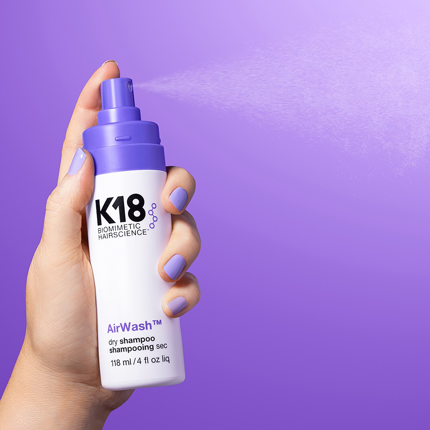 AirWash Dry Shampoo - Shampooing sec réducteur de sébum et anti-odeurs de K18 ≡ SEPHORA