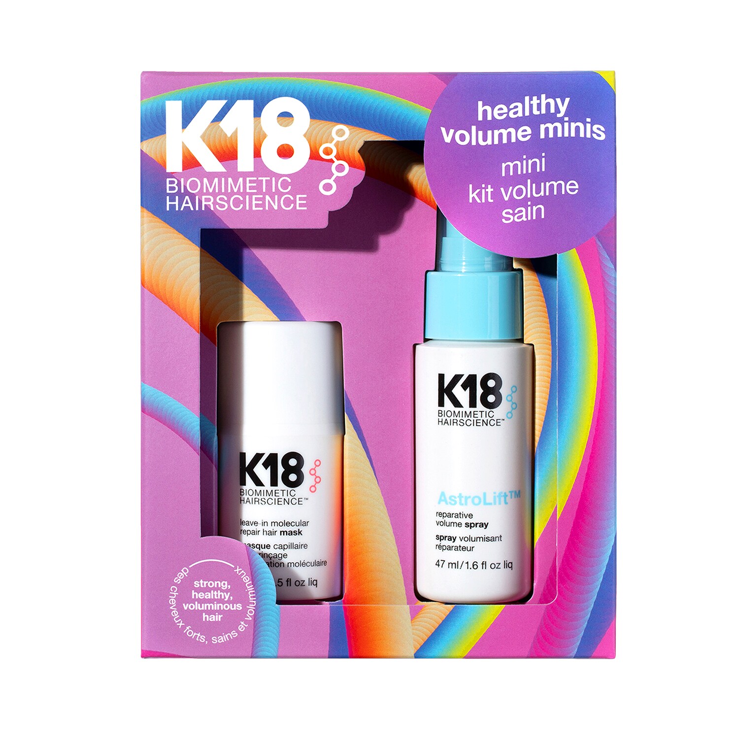 Healthy Volume - Coffret minis soins cheveux volume de K18 ≡ SEPHORA