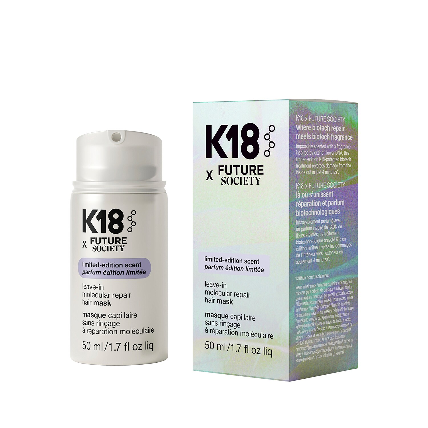 Leave-in Molecular Repair Hair Mask - Edição limitada Future Society ...