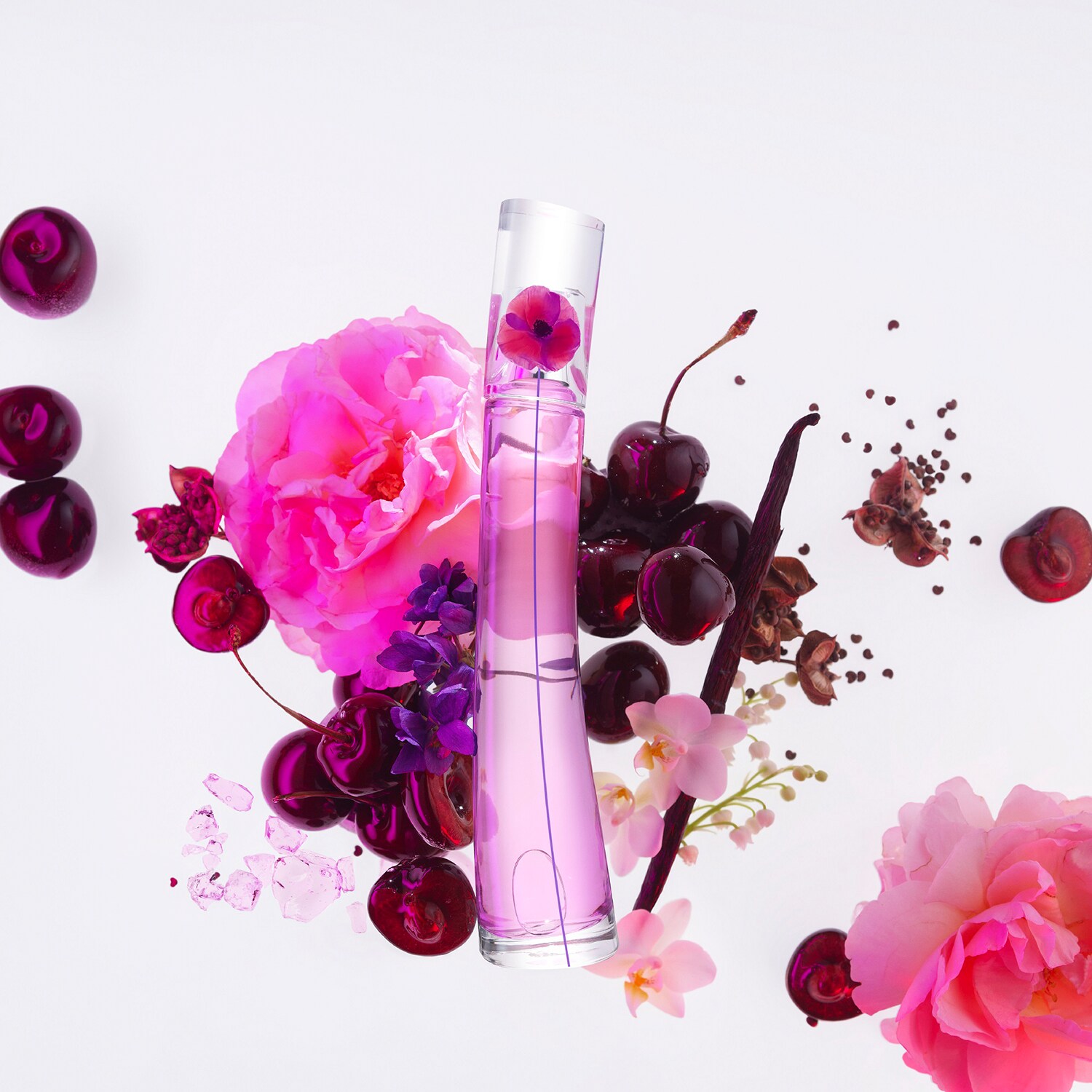 Flower By Kenzo Cherry Poppy - Eau de Parfum Notes Florales Fruitées de ...