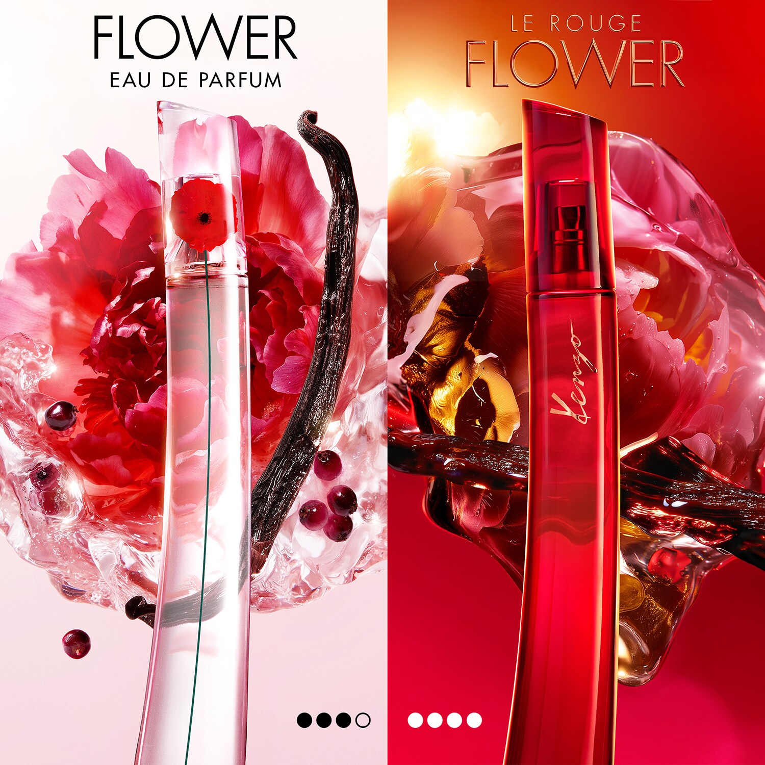 Flower By Kenzo Le Rouge - Eau de Parfum Notes Florales Gourmandes de ...
