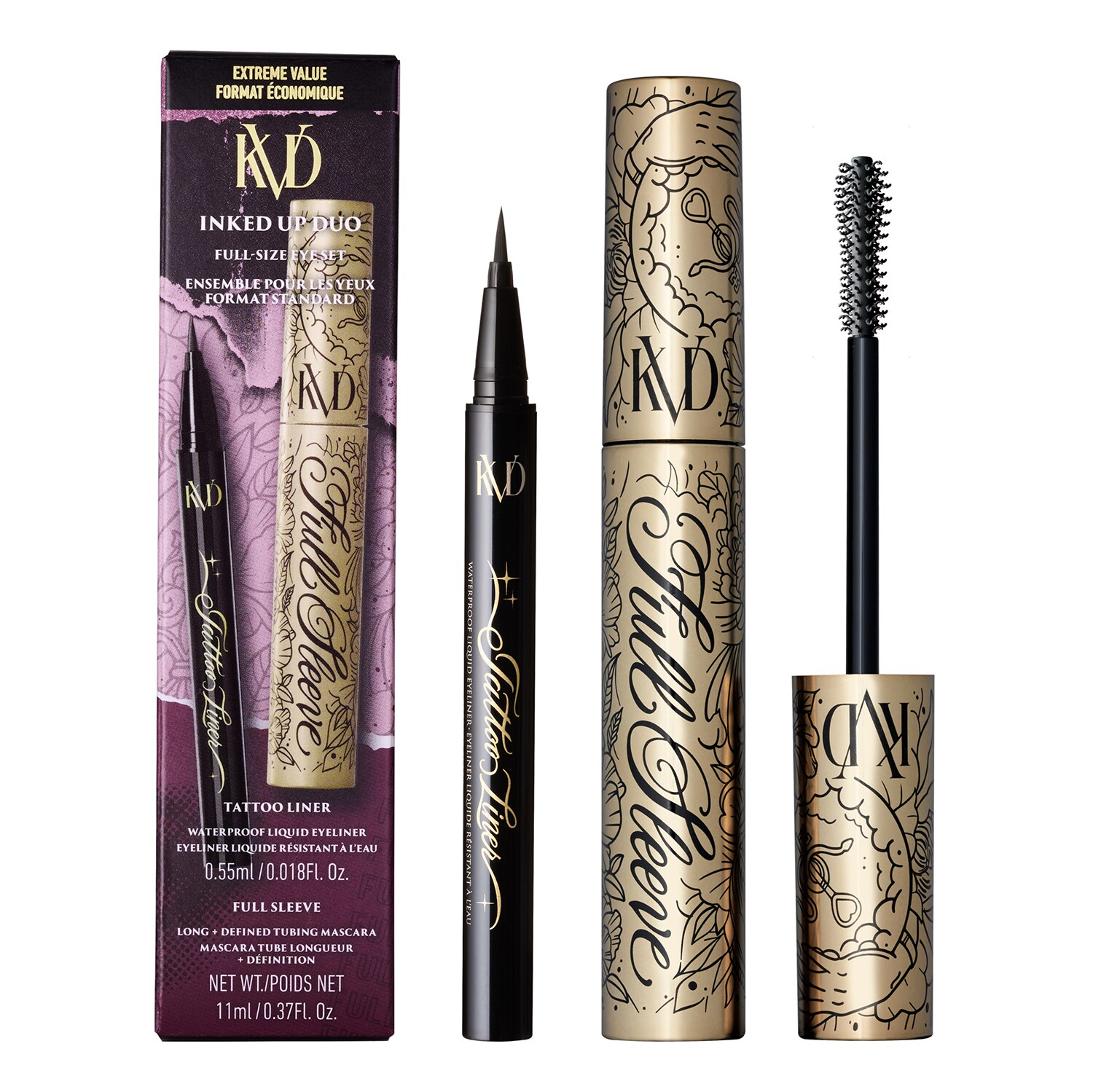 Inked Up Duo - Coffret Eyeliner et Mascara de KVD Beauty ≡ SEPHORA