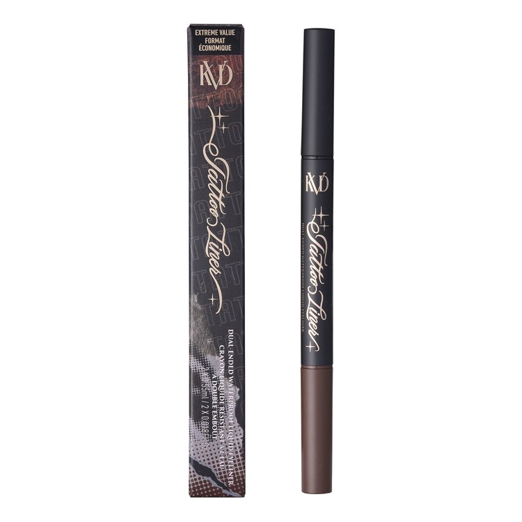 Dual-Ended Tattoo Liner - Contur de ochi rezistent la apa, cu varf ...